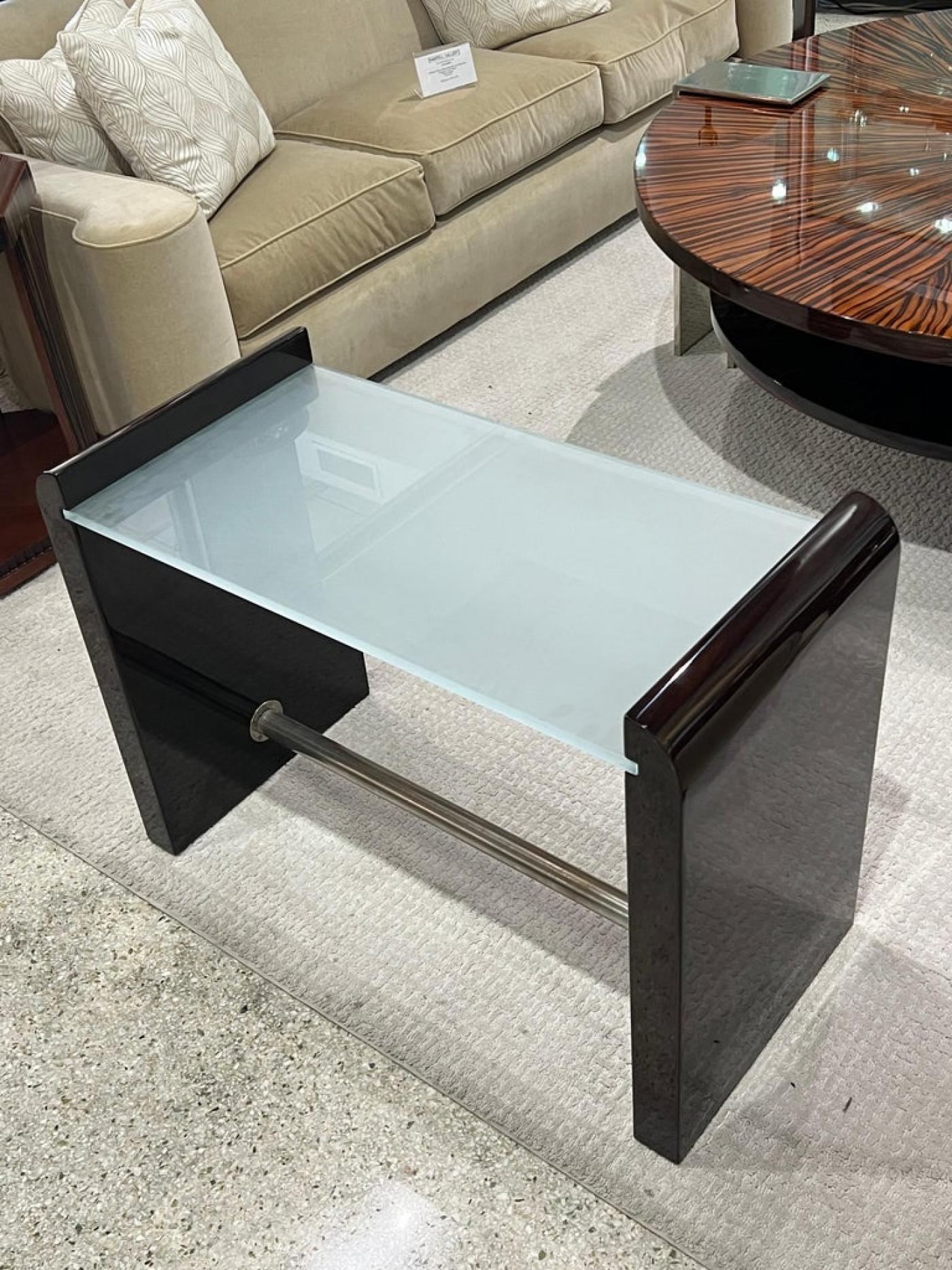 Jacques Adnet - Art Deco Side Table/Cocktail Table by Jacques Adnet