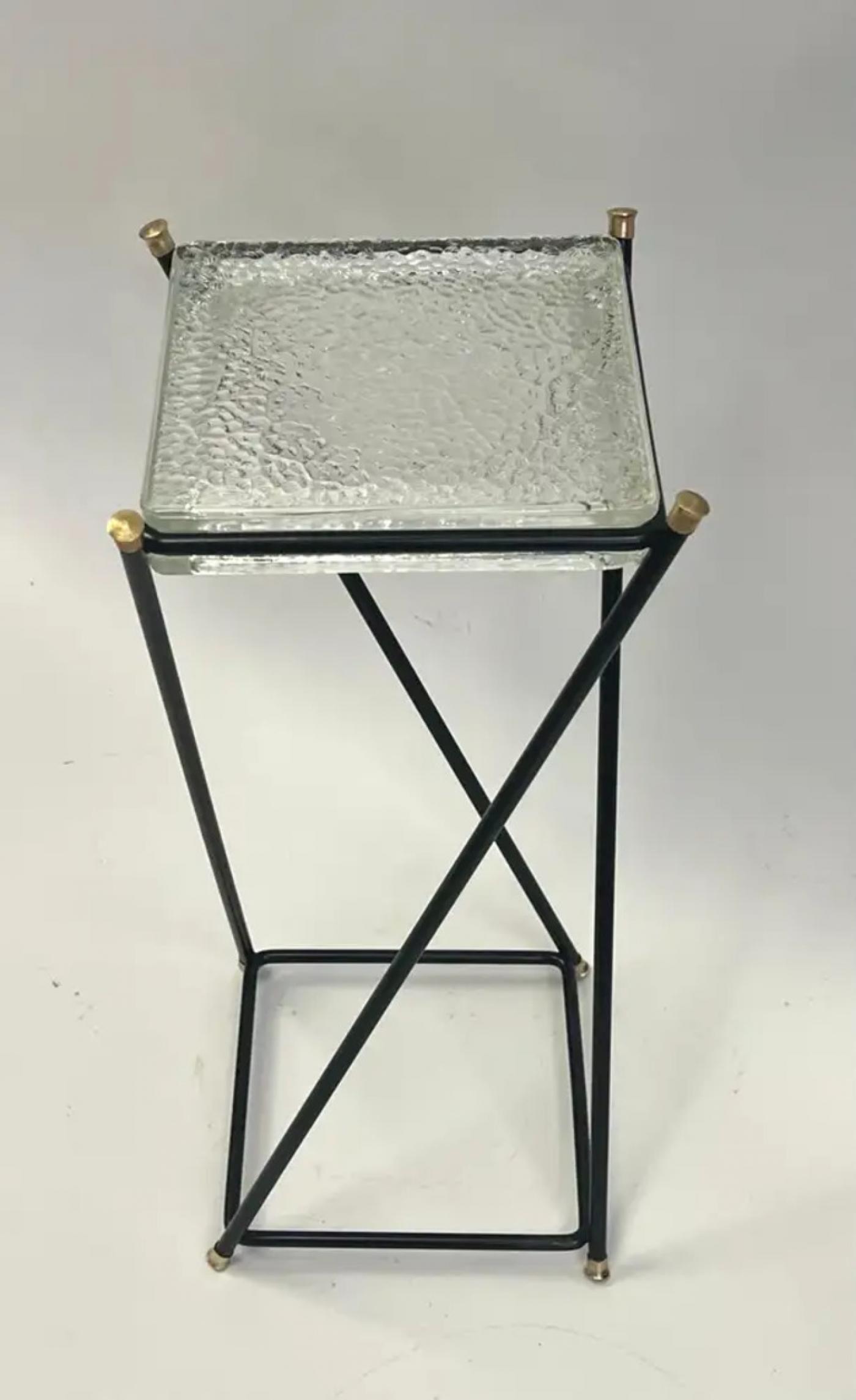 Jacques Adnet - French Mid-Century Modern Side / End Table by Jacques ...