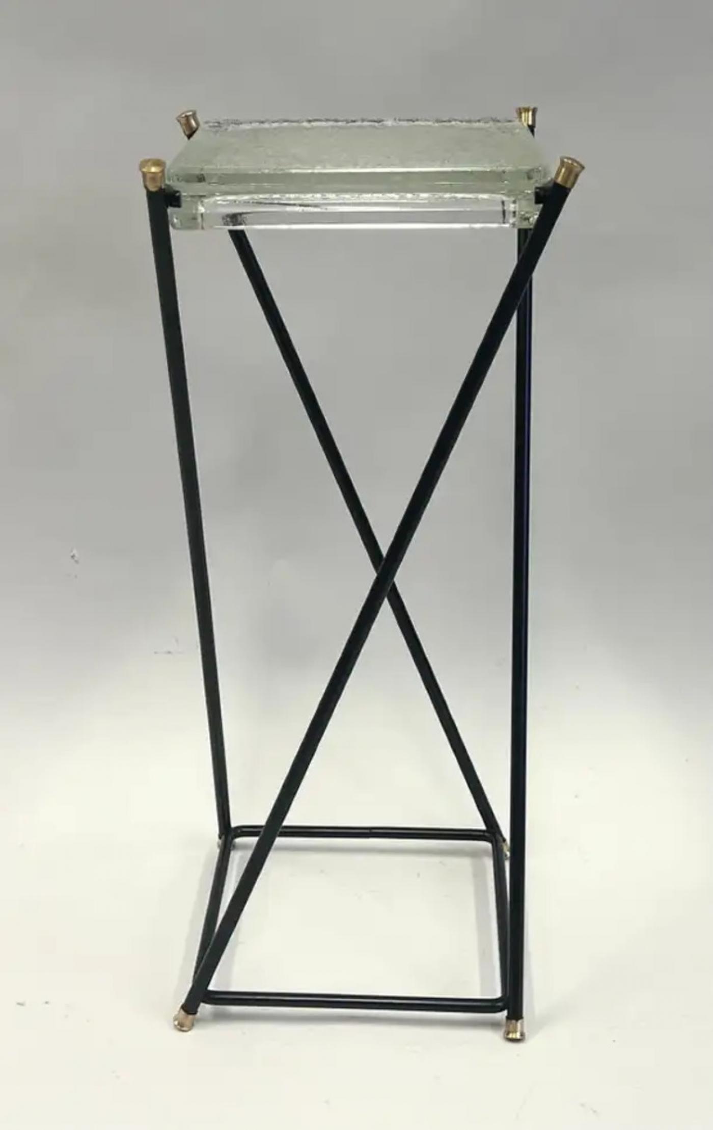 Jacques Adnet - French Mid-Century Modern Side / End Table by Jacques ...