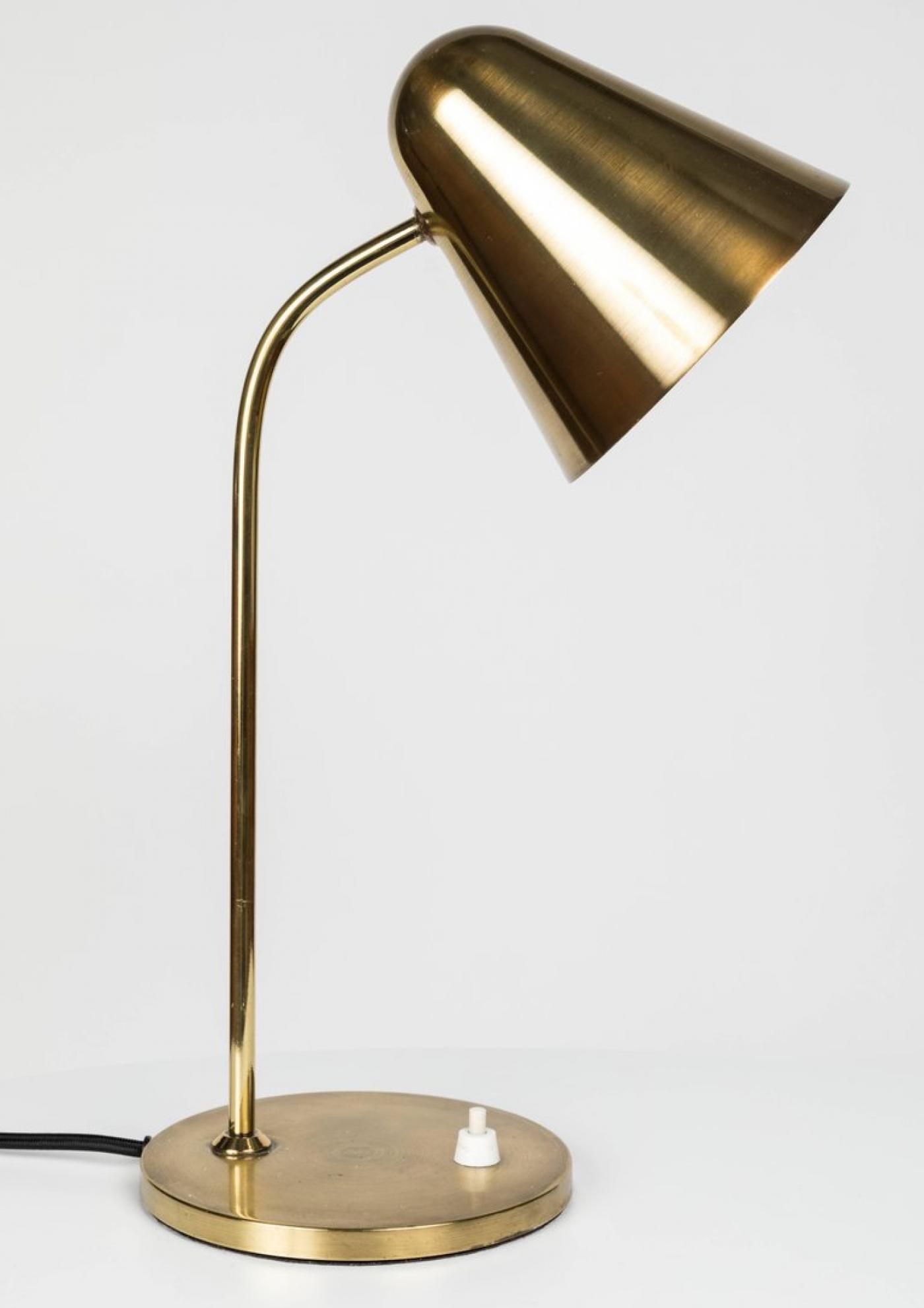 Jacques Biny - 1950s Brass Table Lamp Attributed to Jacques Biny