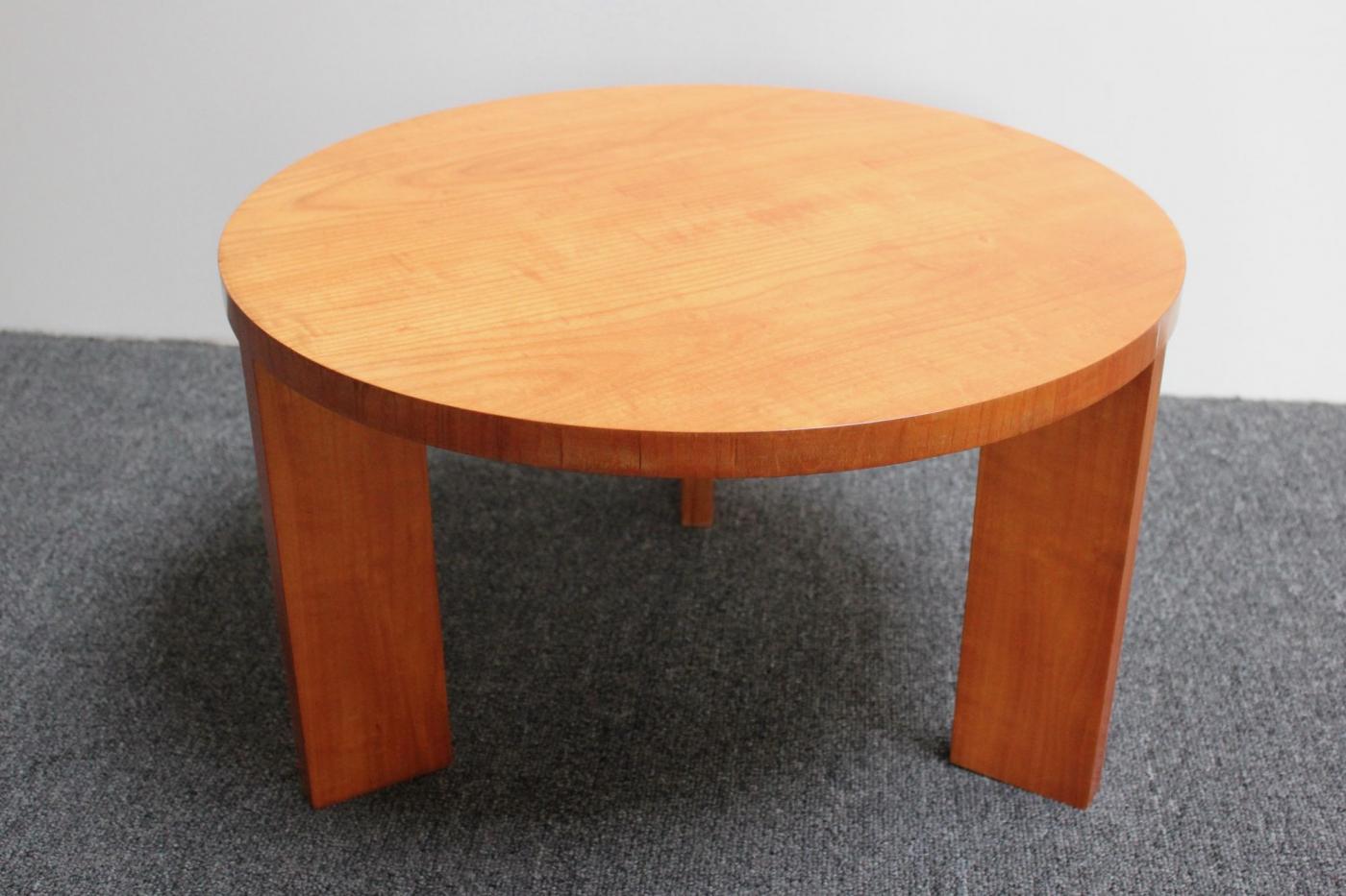 Jacques Quinet - French Moderne "Table Basse" Low Accent Table in Ash ...
