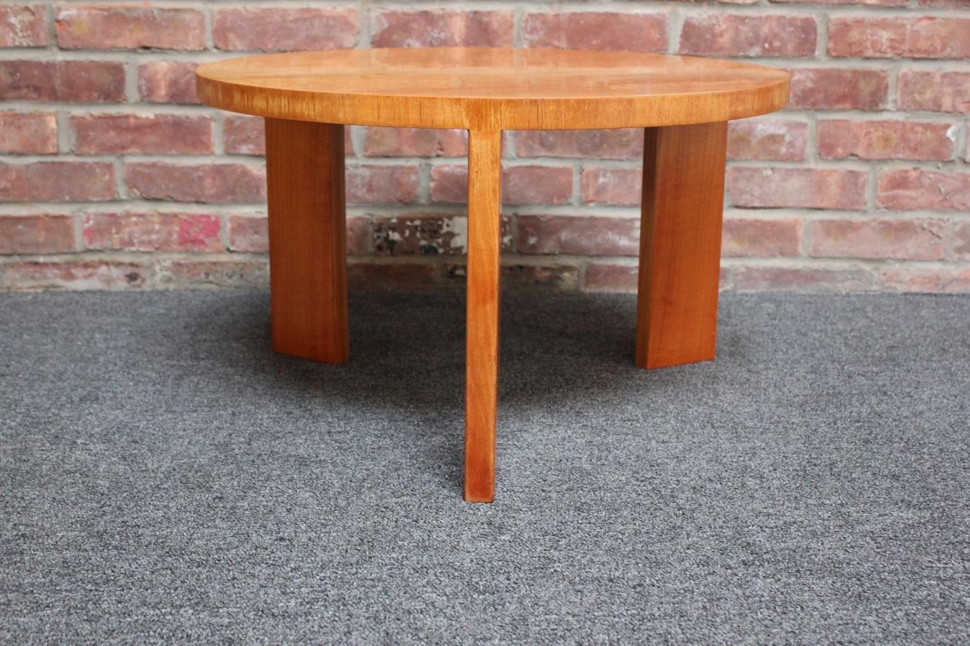Jacques Quinet - French Moderne "Table Basse" Low Accent Table in Ash ...