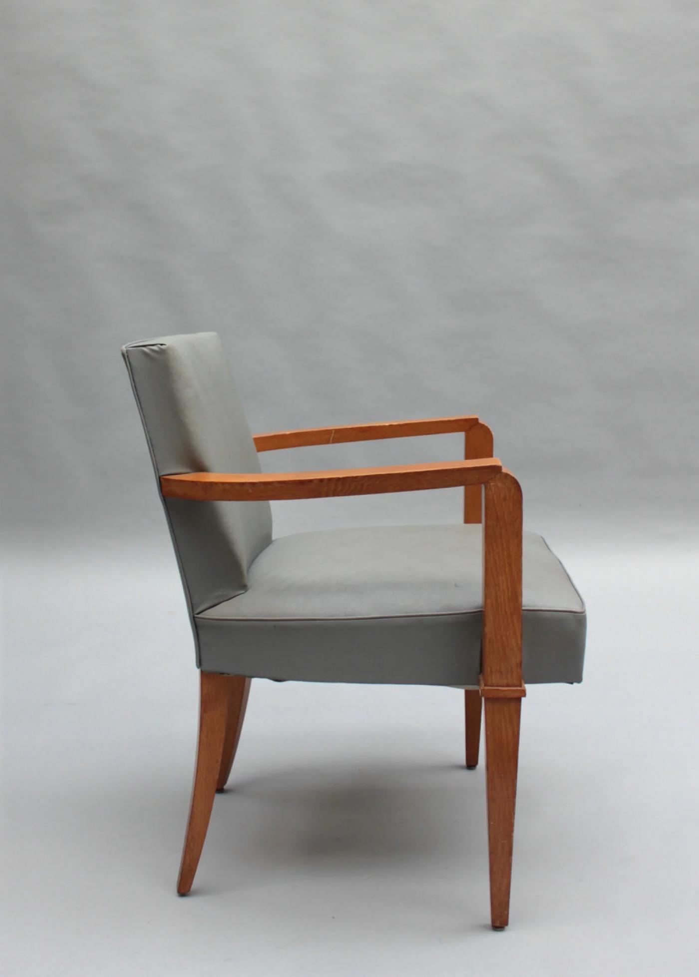 Jacques Quinet - 11 Fine French 1940s Oak Armchairs by Jacques Quinet ...