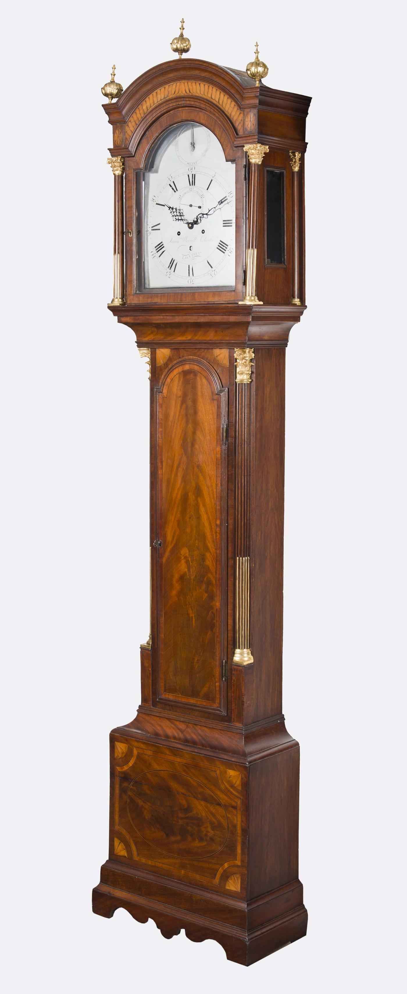 James Worrel Clarke - Georgian Tall Case Clock by J W Clarke, Circa 1770