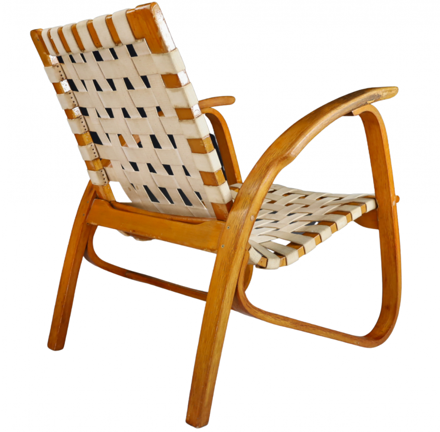 Jan Vanek - Jan Vanek Art Deco Czech Lounge Chair