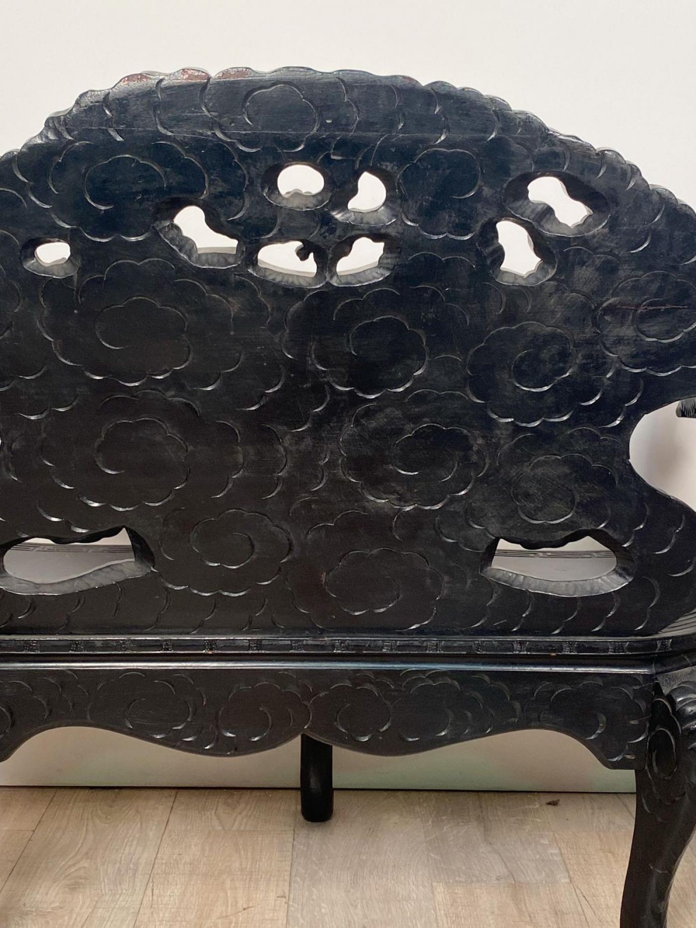 Japanese Dragon Bench, 19th Century