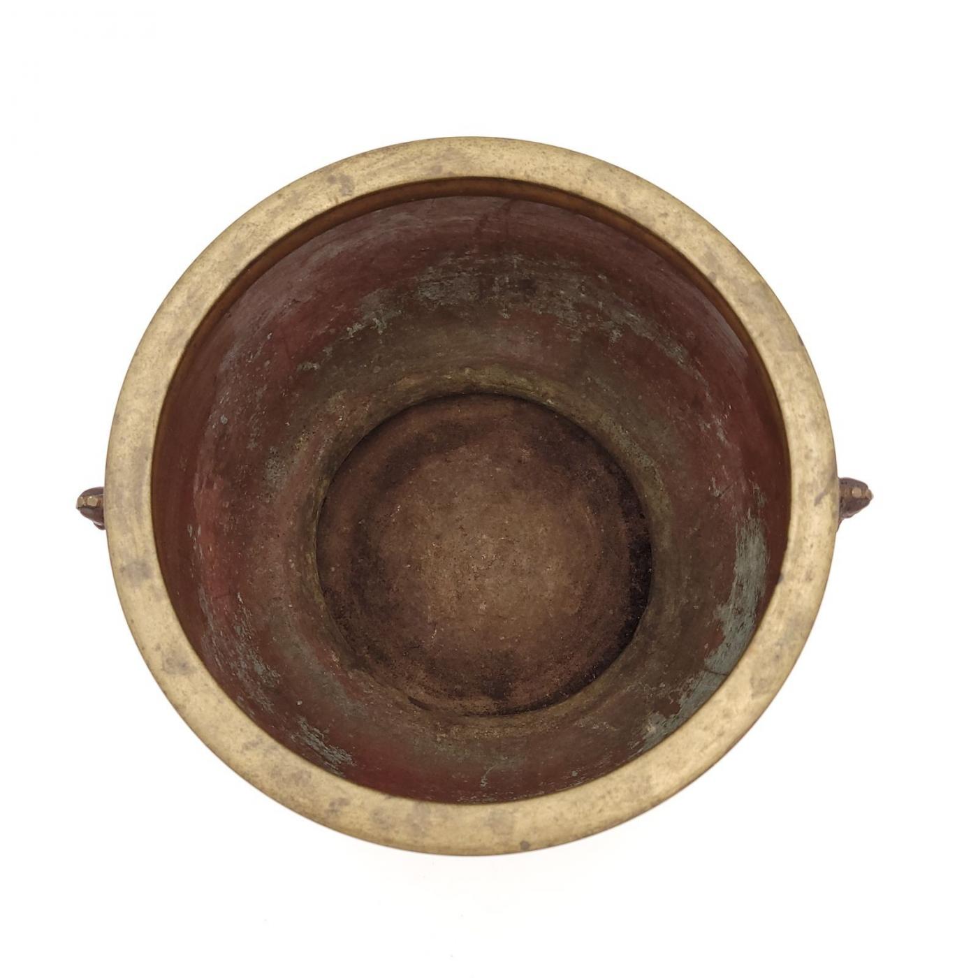 Japanese Mixed Metal Hibachi, circa 1900