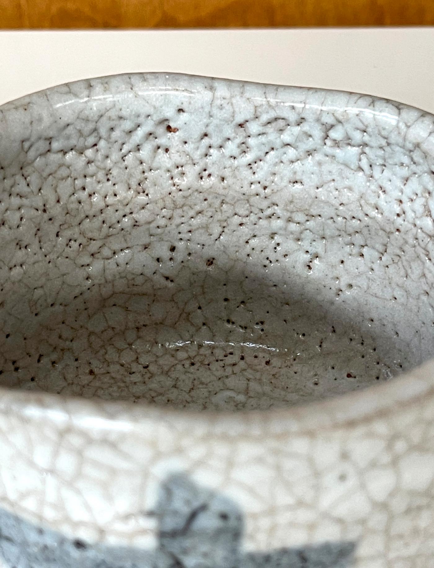 Japanese Shino Ware Chawan Tea Bowl by Toyoda Katsuhiko