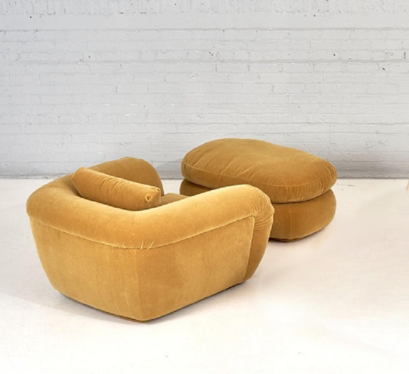 Jay Spectre - Jay Spectre Lounge Chair and Ottoman, 1990