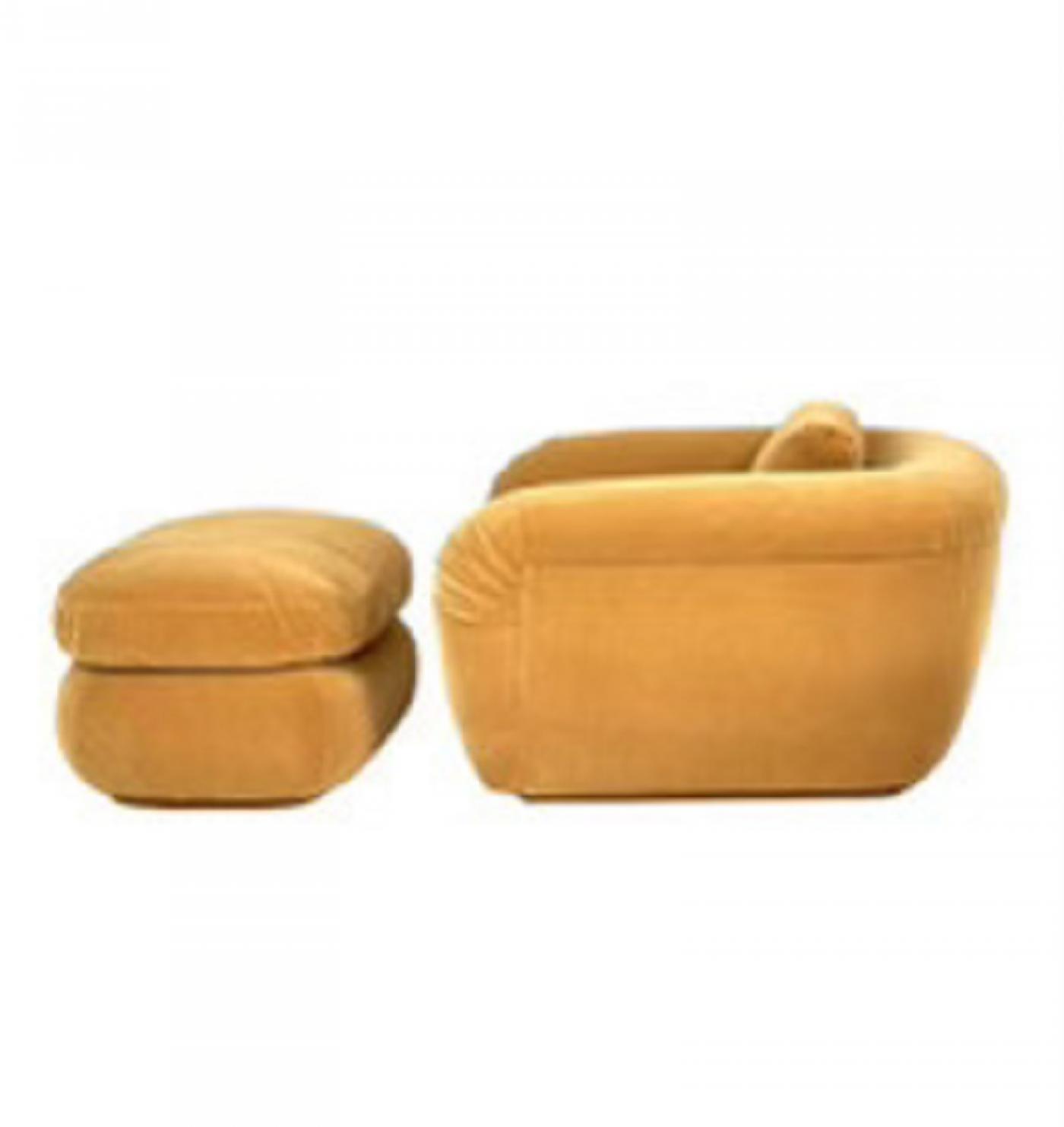 Jay Spectre - Jay Spectre Lounge Chair and Ottoman, 1990