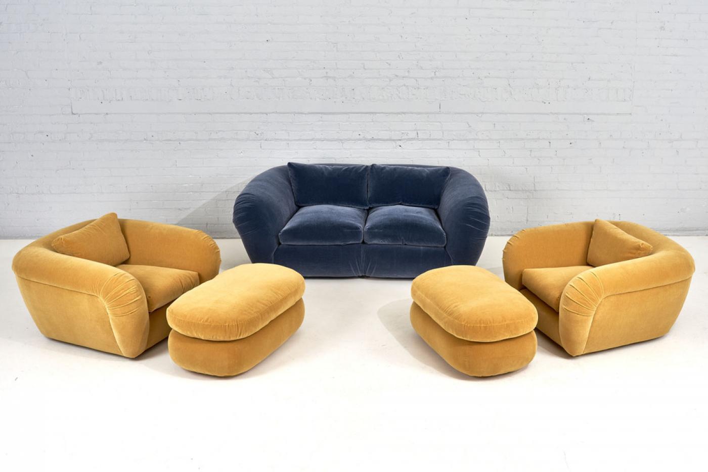 Jay Spectre - Jay Spectre Lounge Chair and Ottoman, 1990