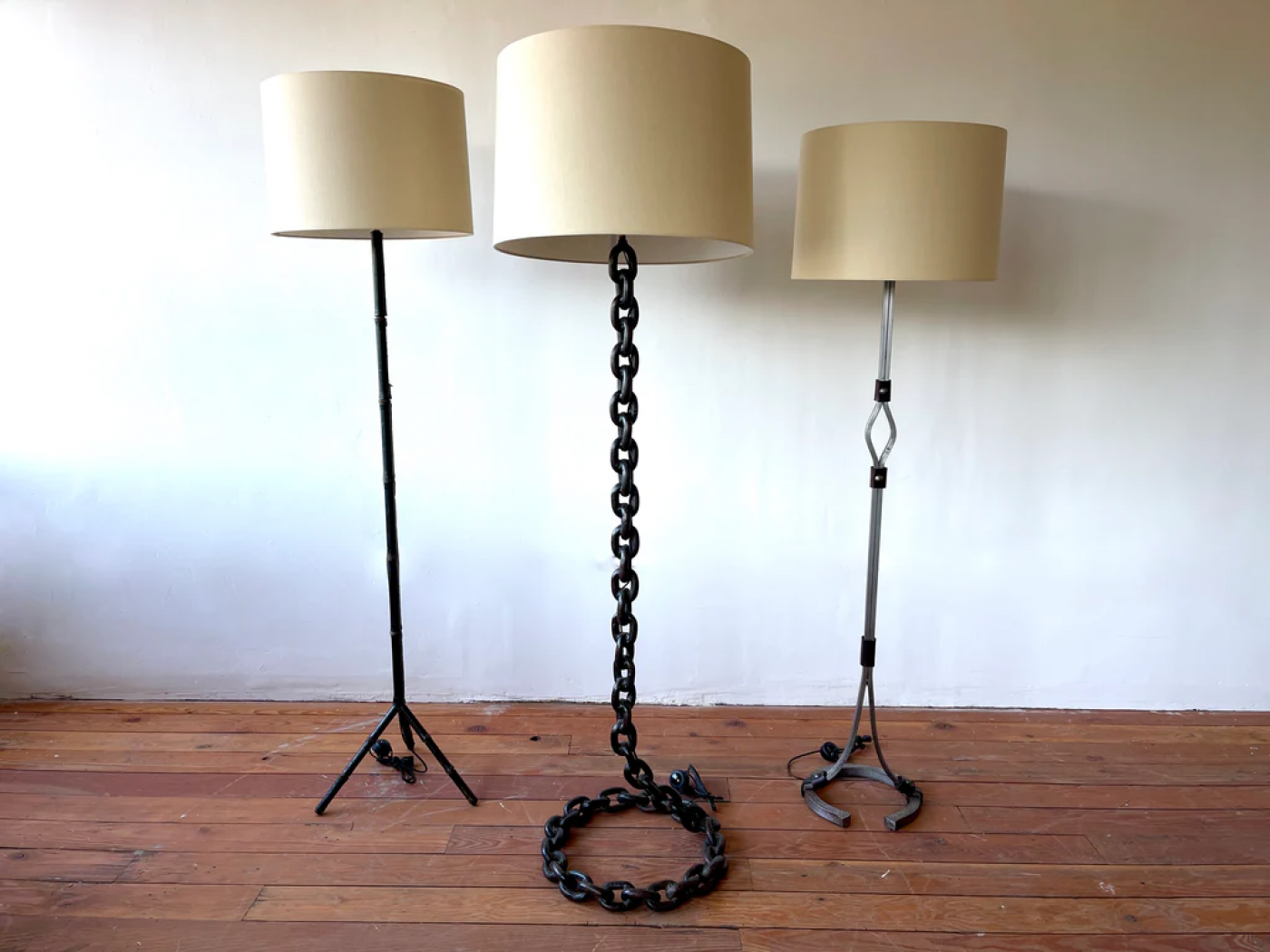 Jean Adnet - JACQUES ADNET IRON FLOOR LAMP