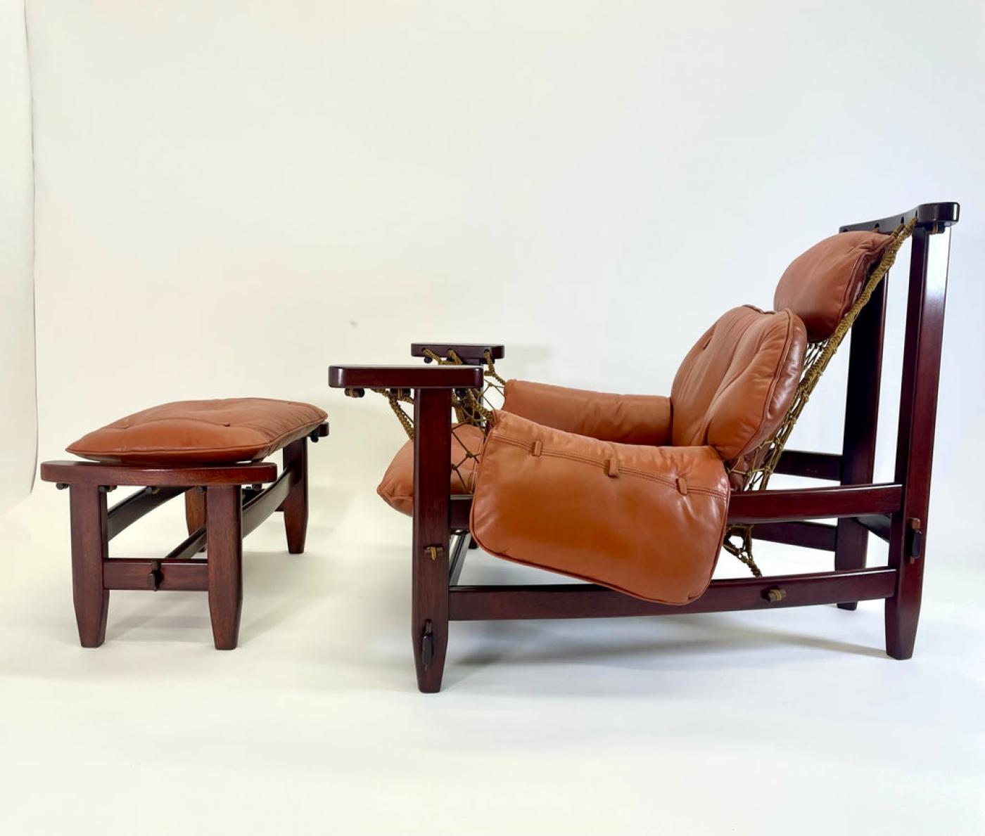 Jean Gillon - Jangada Lounge Chair with Ottoman by Jean Gillon, Brazil ...
