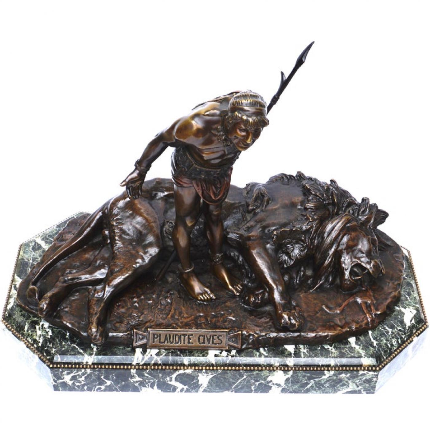 Jean Leon Gerome - Jean Leon Gerome Plaudite Cives Bronze sculpture