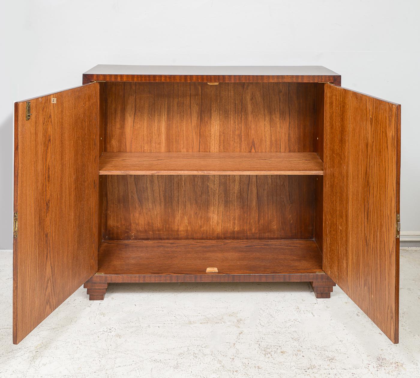 Jean-Michel Frank - Exquisite Parquetry Cabinet with Starburst Pattern