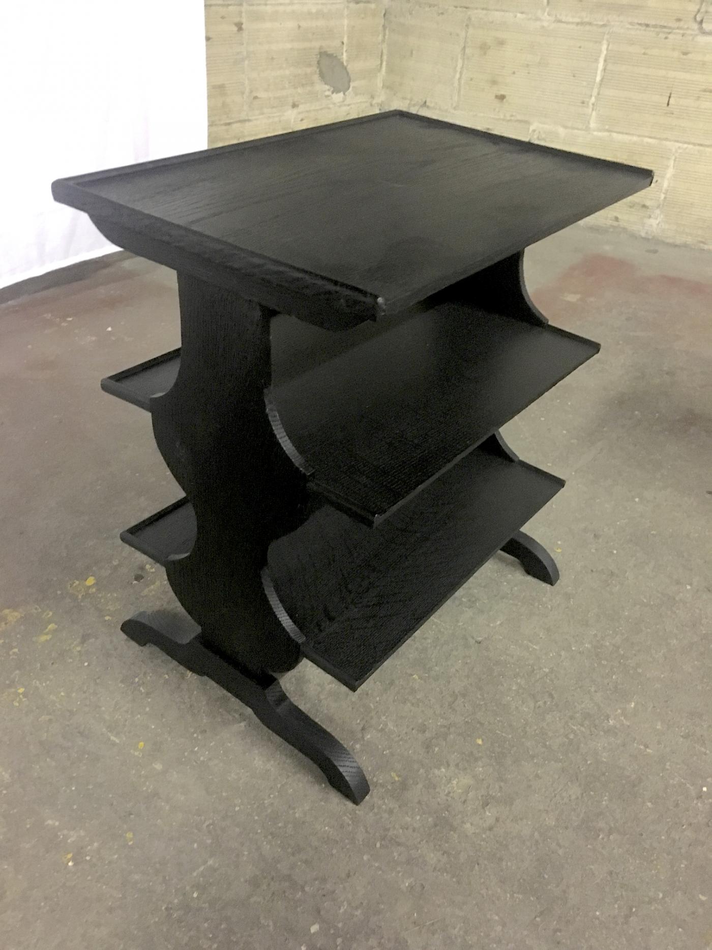 Jean-Michel Frank - J.M. Frank attributed Rare Pair of Black 3 Tier ...