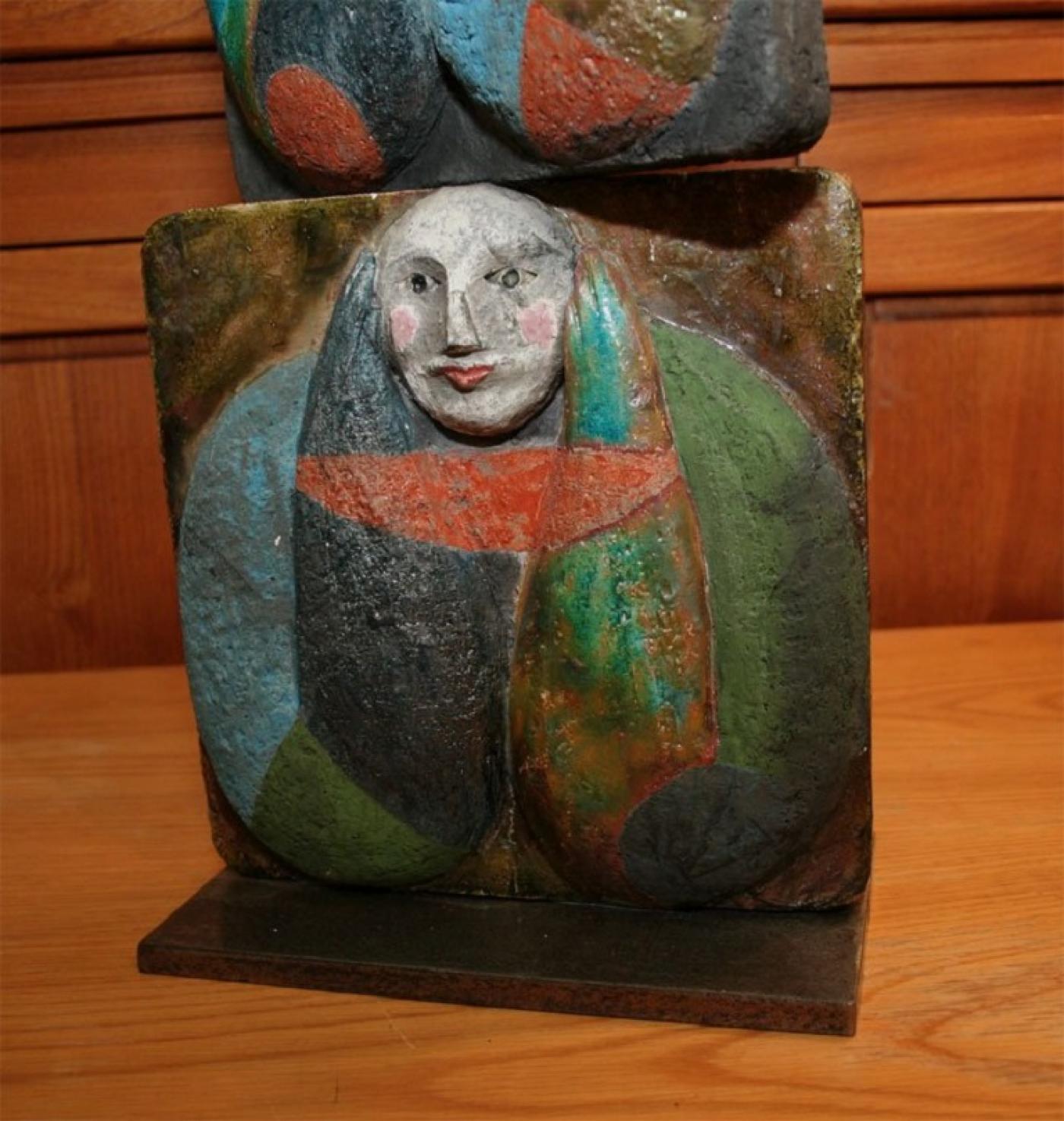 Jean-Paul Bonnet - "Proverb 5" Ceramic Tile Sculpture by Jean-Paul Bonnet