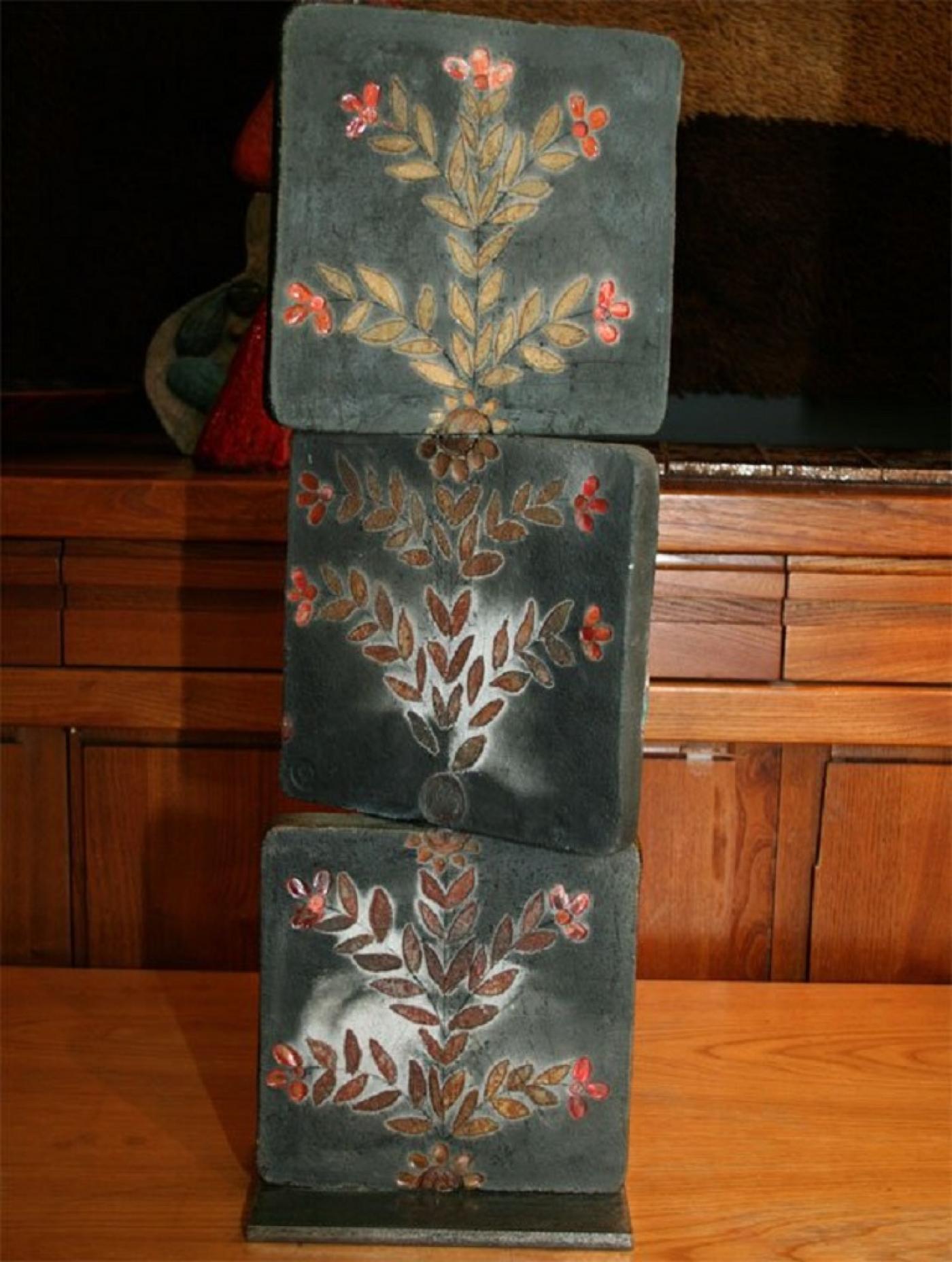 Jean-Paul Bonnet - "Proverb 5" Ceramic Tile Sculpture by Jean-Paul Bonnet