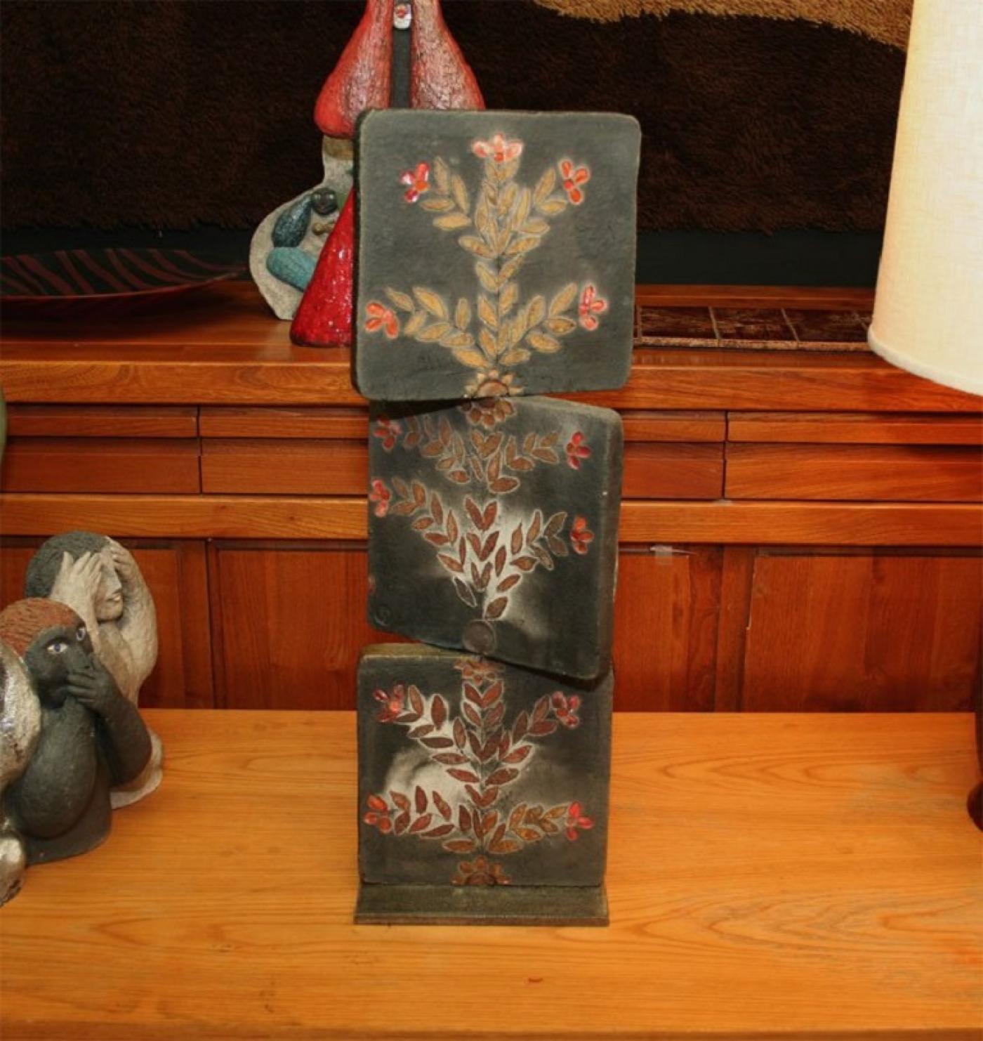 Jean-Paul Bonnet - "Proverb 5" Ceramic Tile Sculpture by Jean-Paul Bonnet