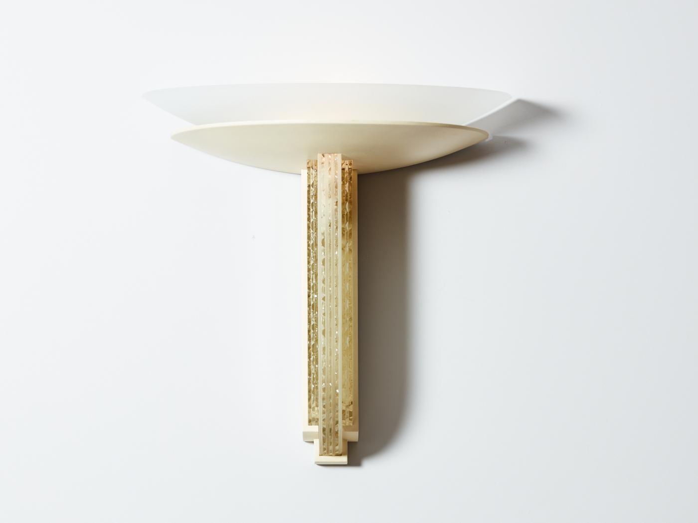 Jean Perzel - Jean Perzel pair of original cut glass wall lights No 650 ...