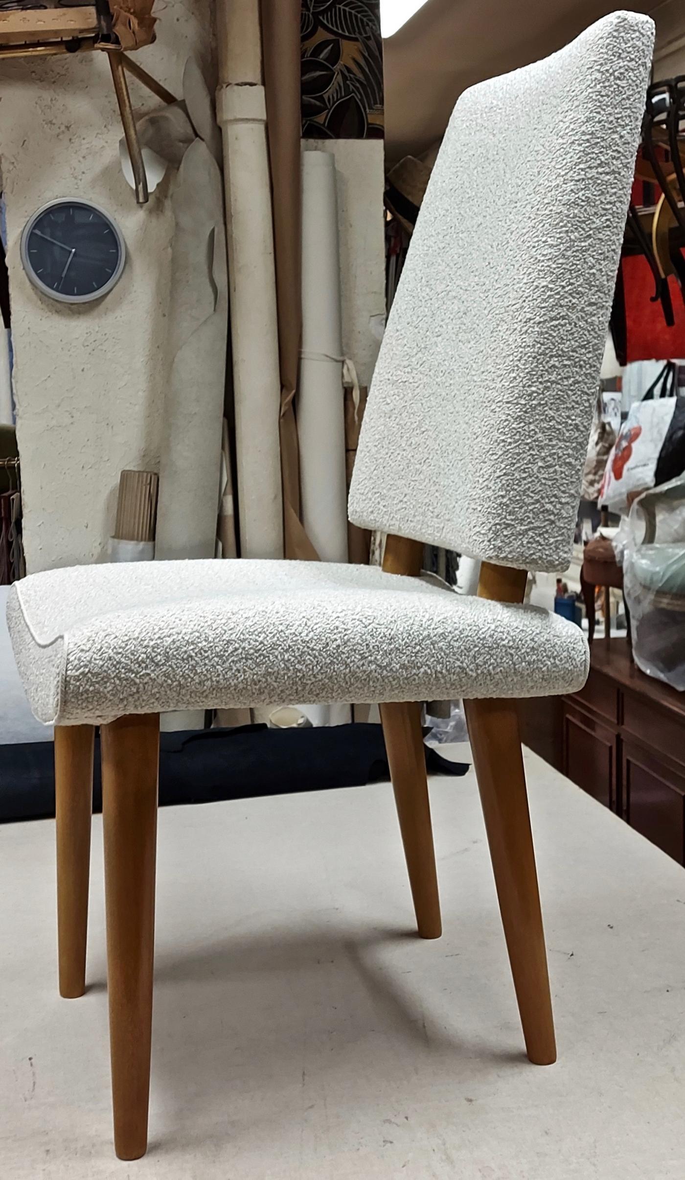 Jean Royère - Jean Royere genuine documented set of 6 dinning chairs