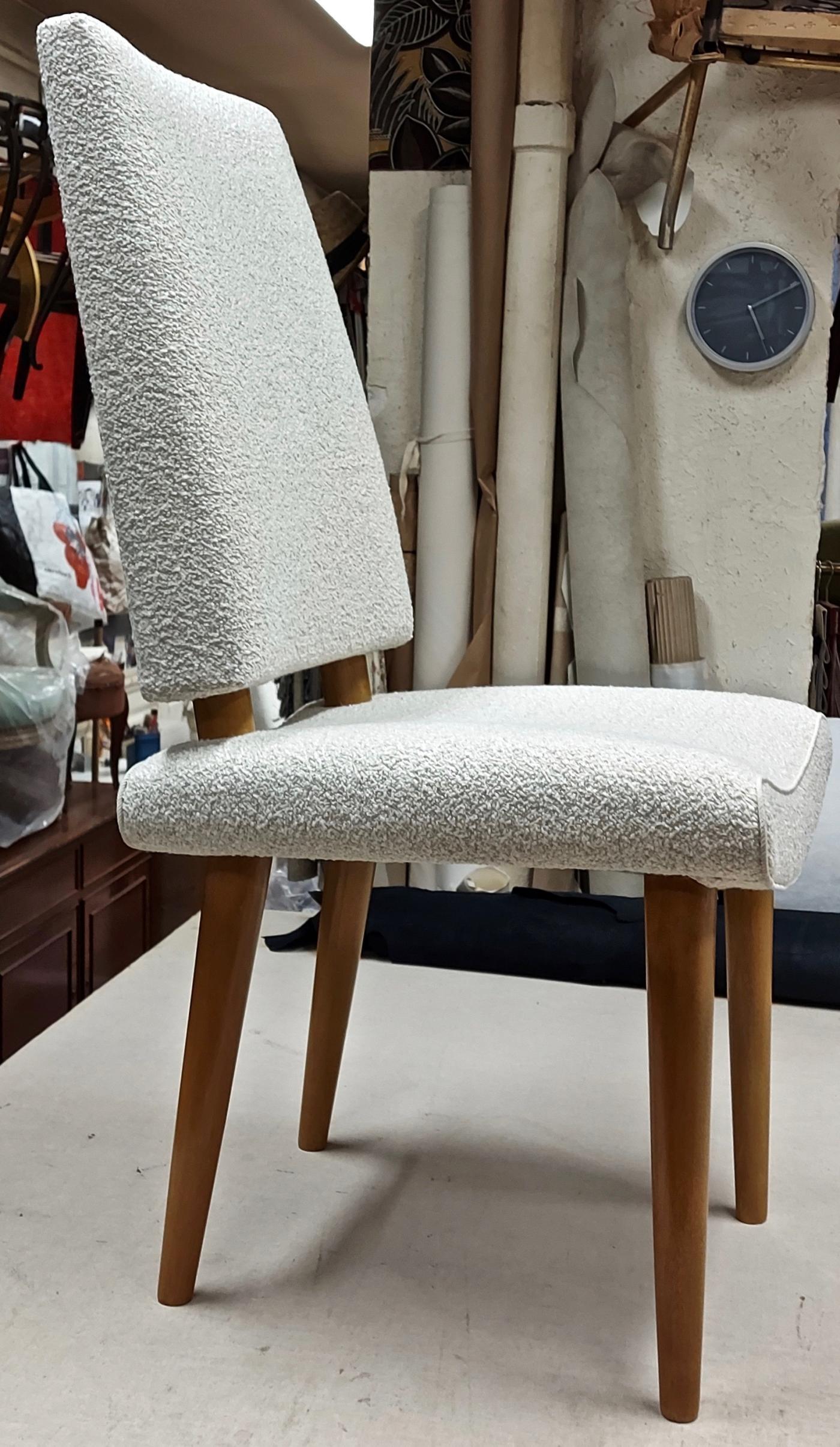 Jean Royère - Jean Royere genuine documented set of 6 dinning chairs