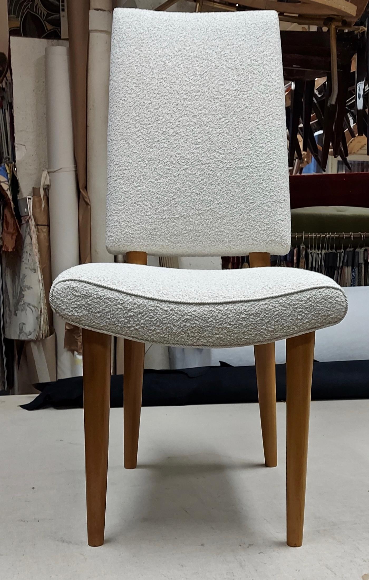 Jean Royère - Jean Royere genuine documented set of 6 dinning chairs