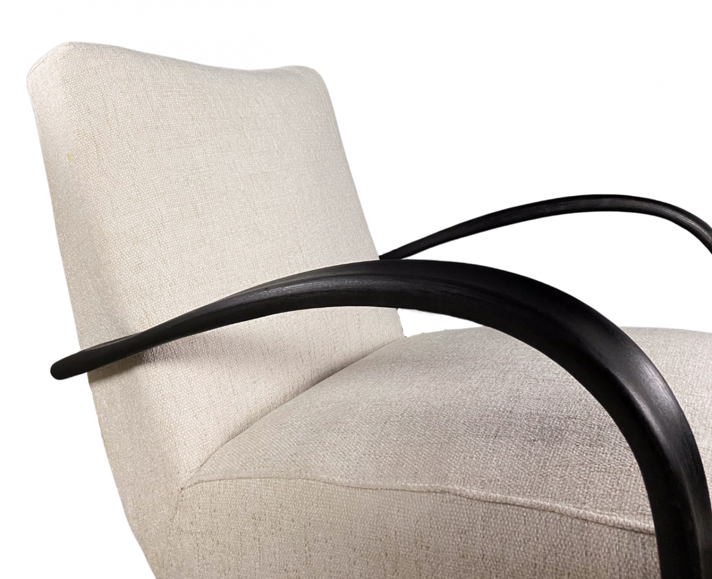 Jindrich Halabala - 1930s restored Jindrich Halabala H269 armchair, Czech
