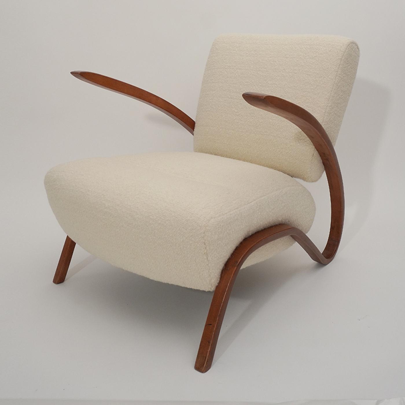 Jindrich Halabala - SET OF TWO RARES ART DECO H275 ARMCHAIRS by Jind ...
