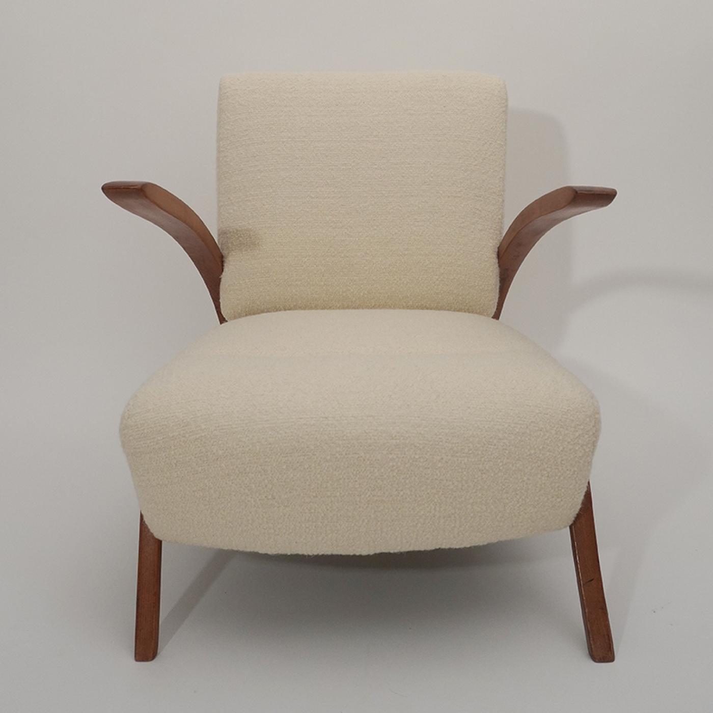 Jindrich Halabala - SET OF TWO RARES ART DECO H275 ARMCHAIRS by Jind ...