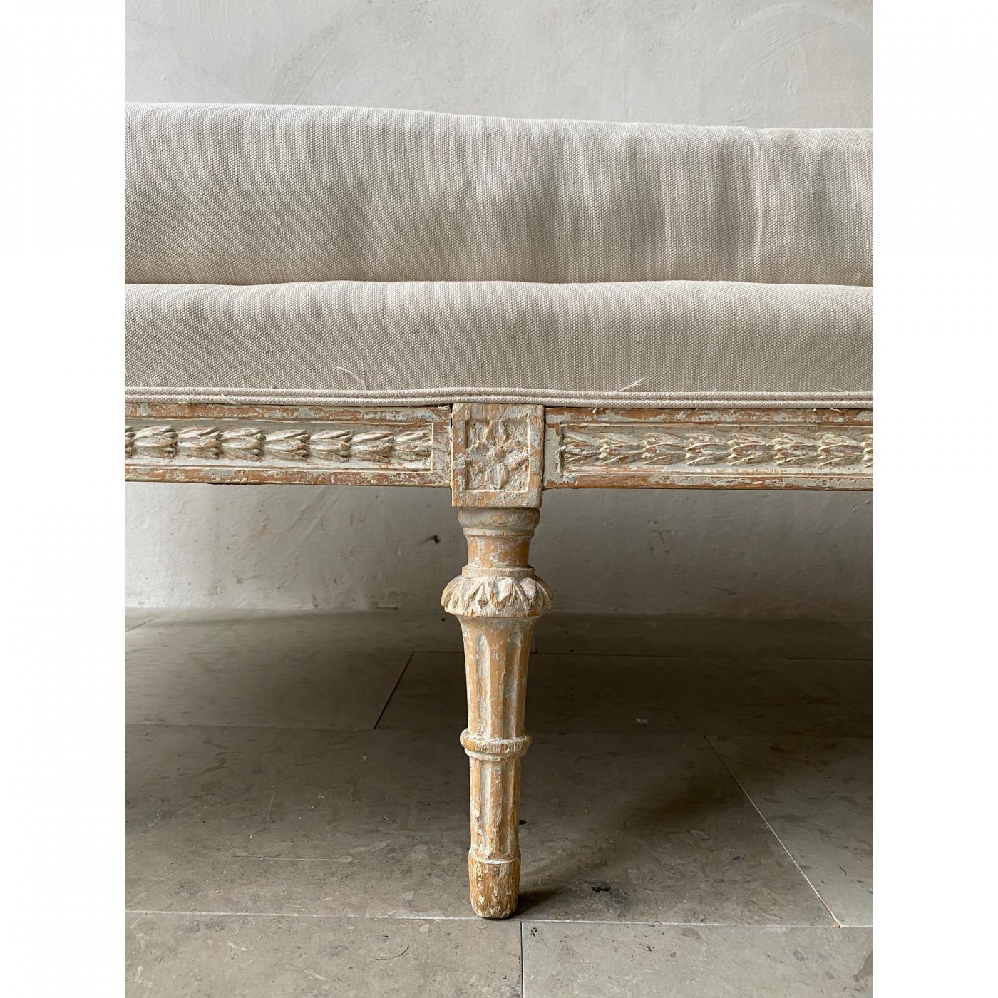 Johan Lindgren - 18th C. Swedish Gustavian Period Daybed Sofa In ...