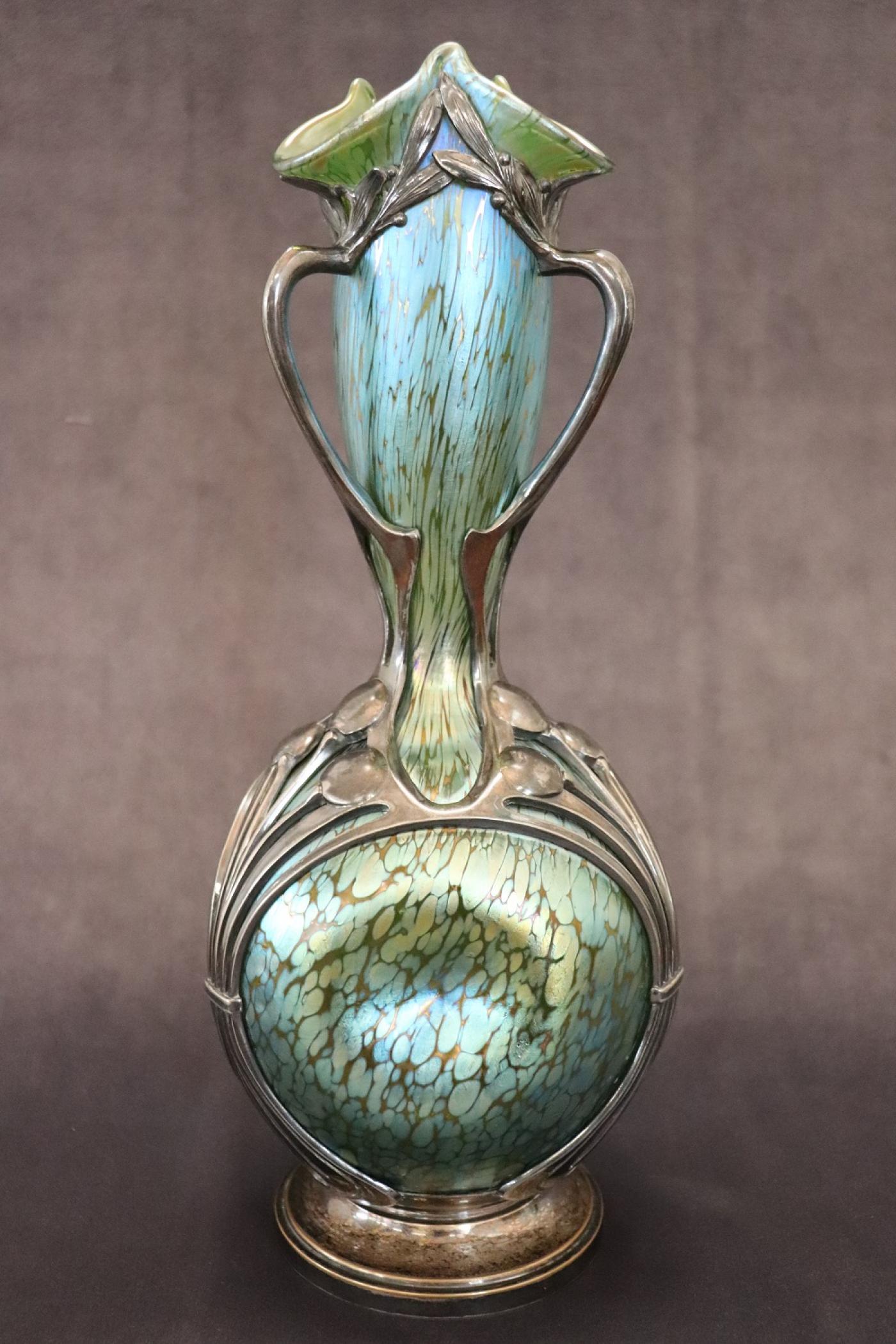 Johann Lötz Witwe - Important Vase Art Nouveau by Moritz Hacker and ...
