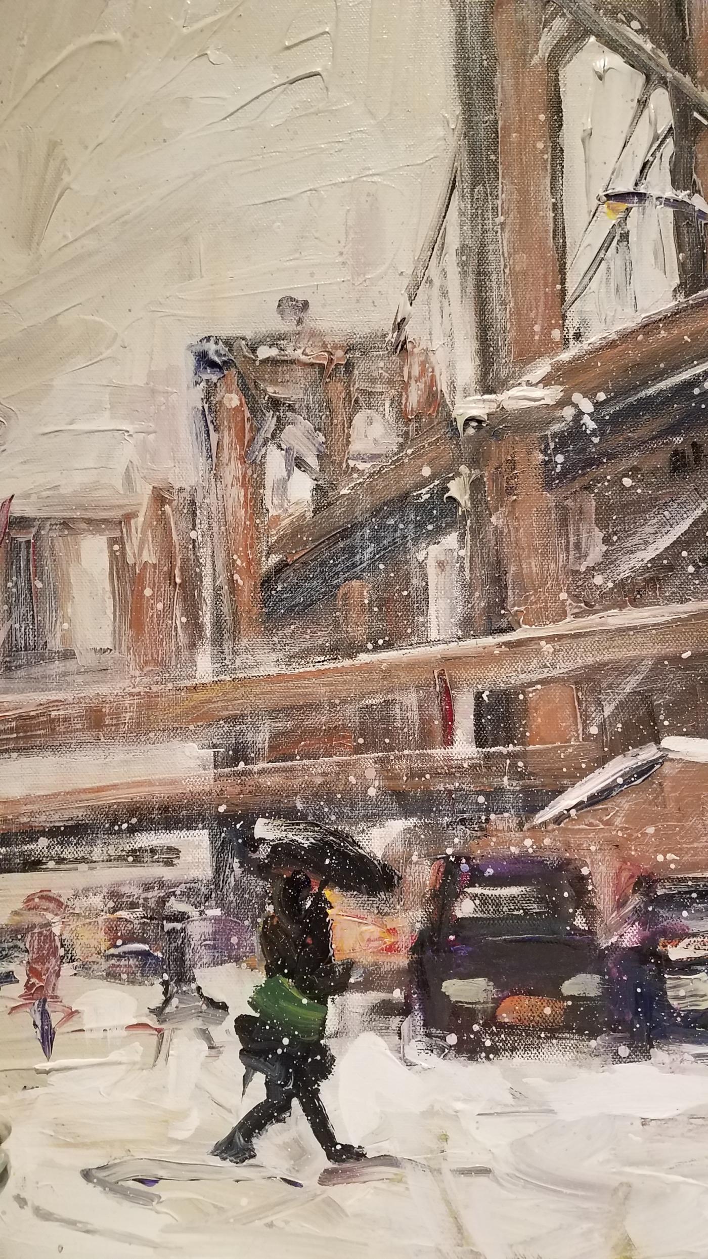 John Crimmins - John Crimmins Painting " Wintry Brooklyn"