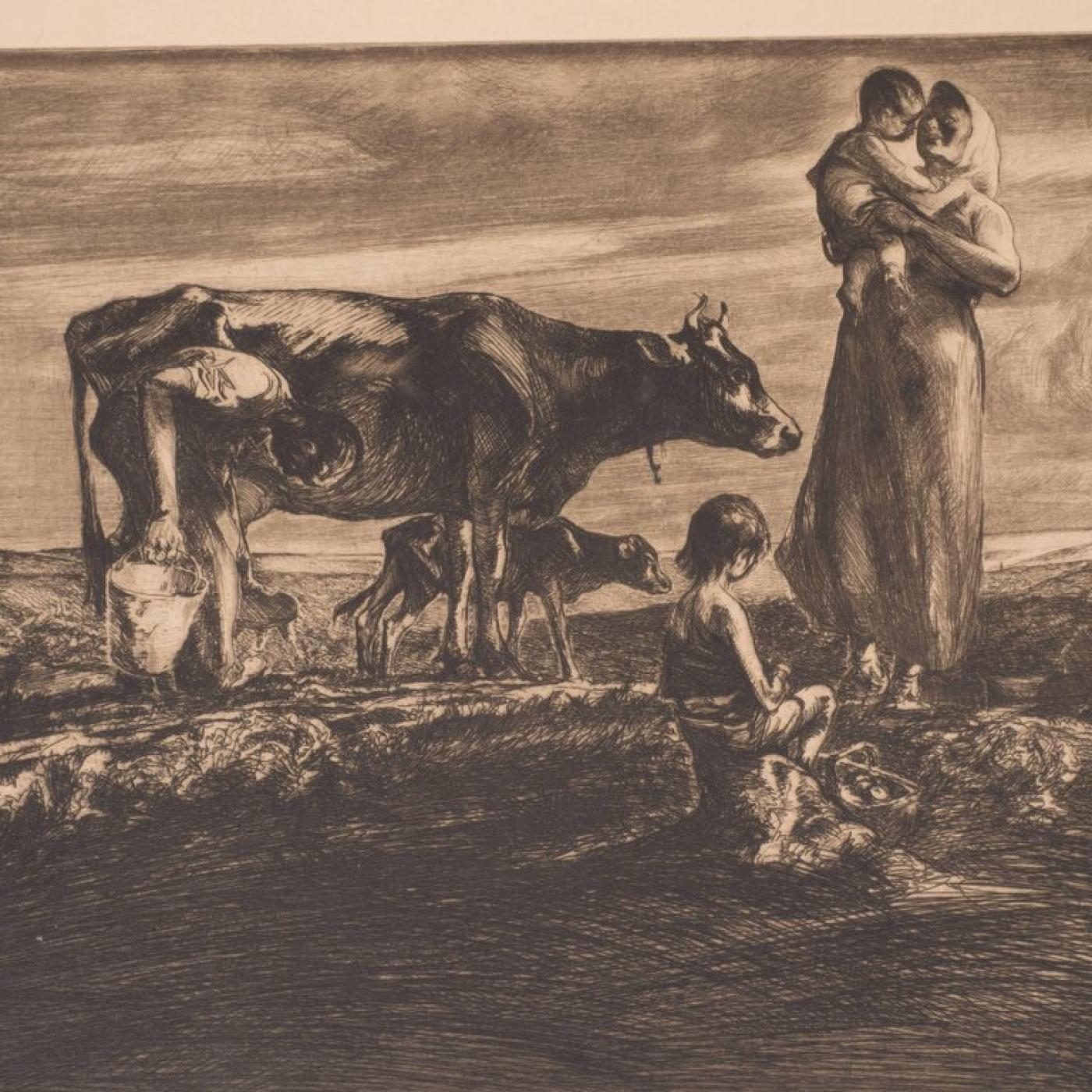 John Edward Costigan - John Costigan Signed Original Pastoral Etching ...