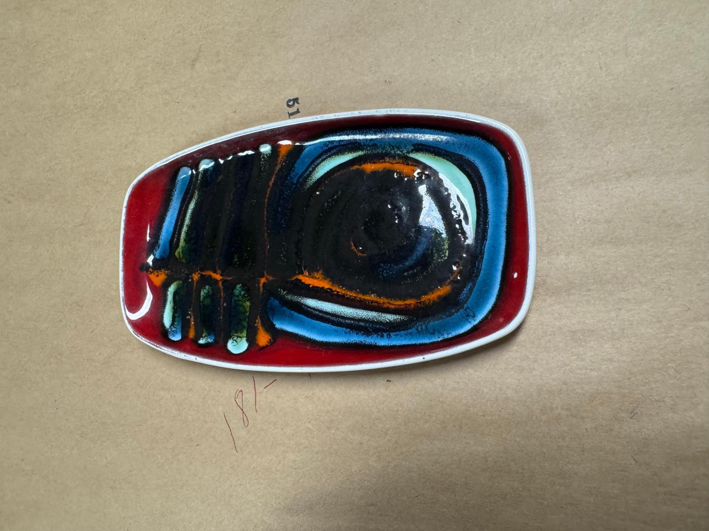 John Poole - Vintage Mid-Century Poole Art Pottery Rectangular Platter