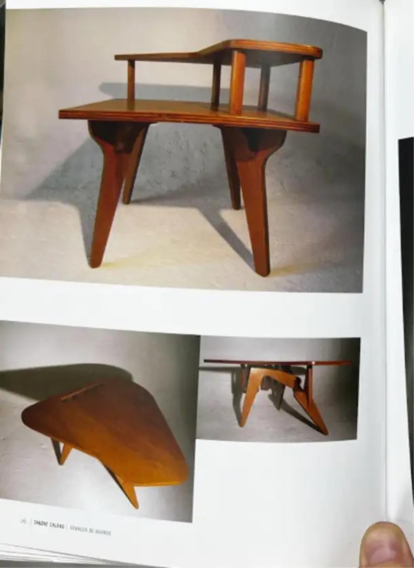 José Zanine Caldas - Black Accent Side Table by Jose Zanine Caldas, 1950s