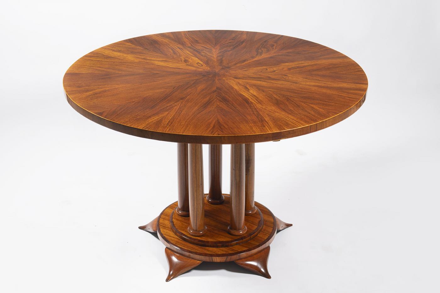 Josef Danhauser - A Classic Biedermeier Tilt-top Pedestal Table by ...