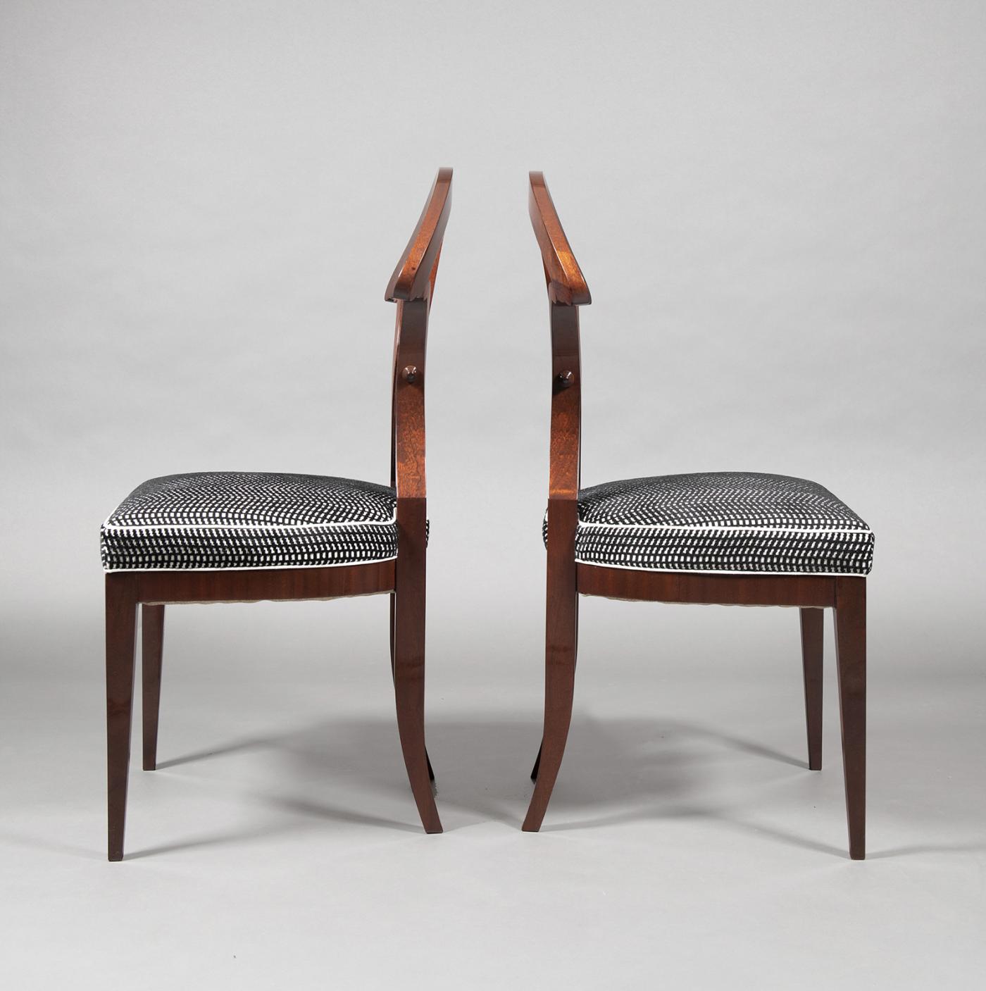 Josef Danhauser - A Pair of important Biedermeier Side Chairs by Josef ...