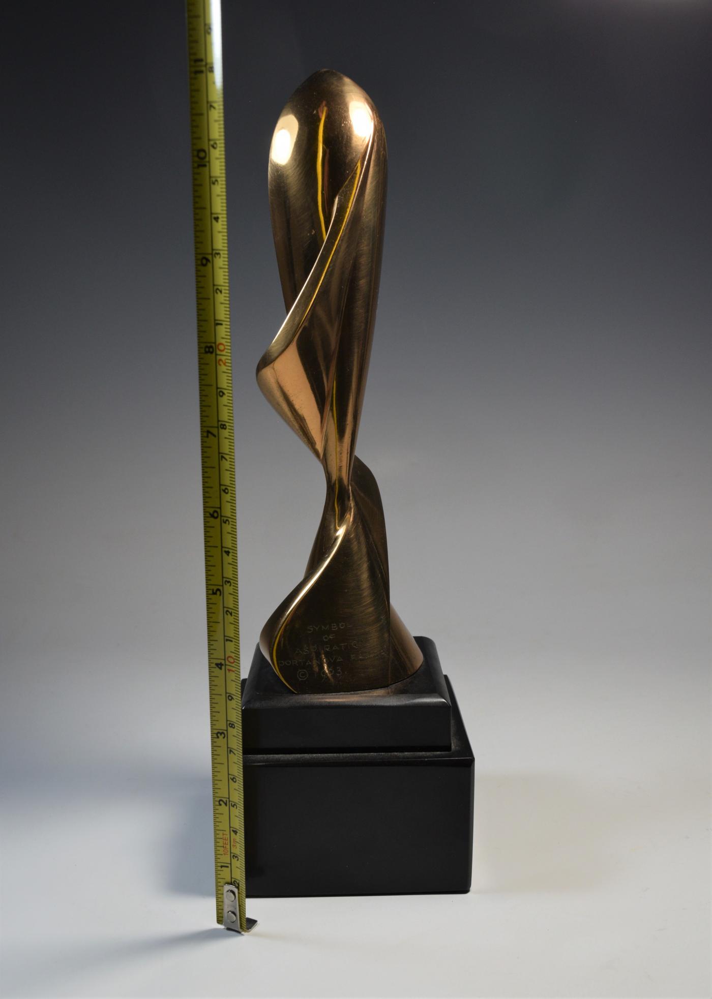 Joseph Domenico Portanova - Futurist Abstract Bronze Space Age Sculpture