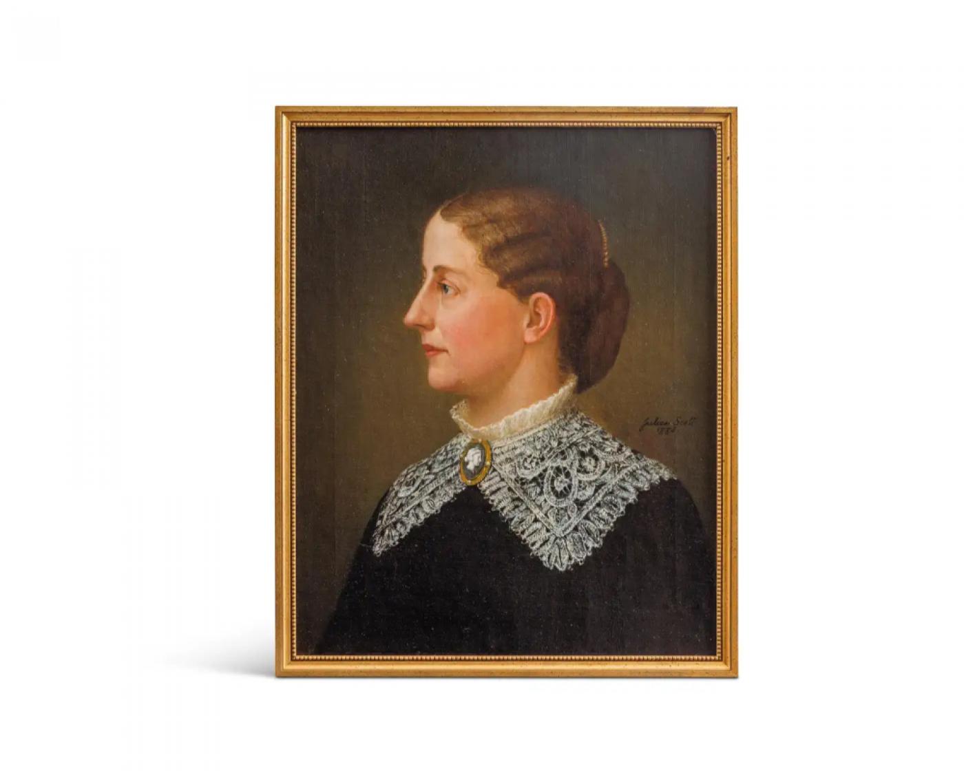 Julian Scott - Julian Scott American, (1846-1901) A Portrait of ...