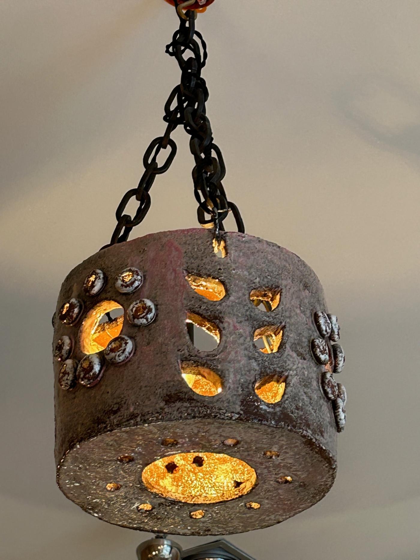 Juliette Derel - Rare Ceramic Pending Light by Juliette Derel, France ...