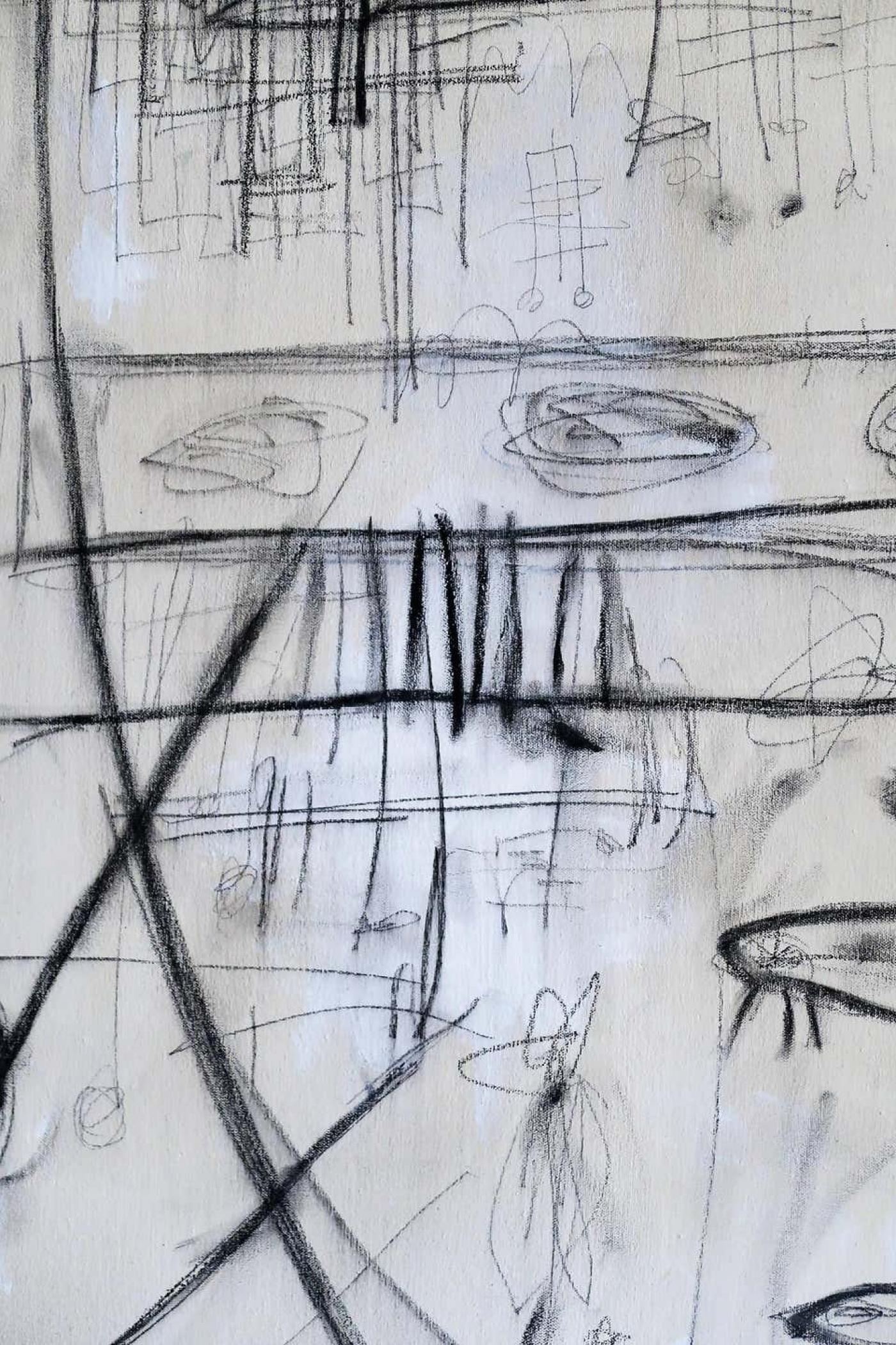 Karina Gentinetta - "Primal Faces I" Original Painting, 2019, 40" x 60 ...