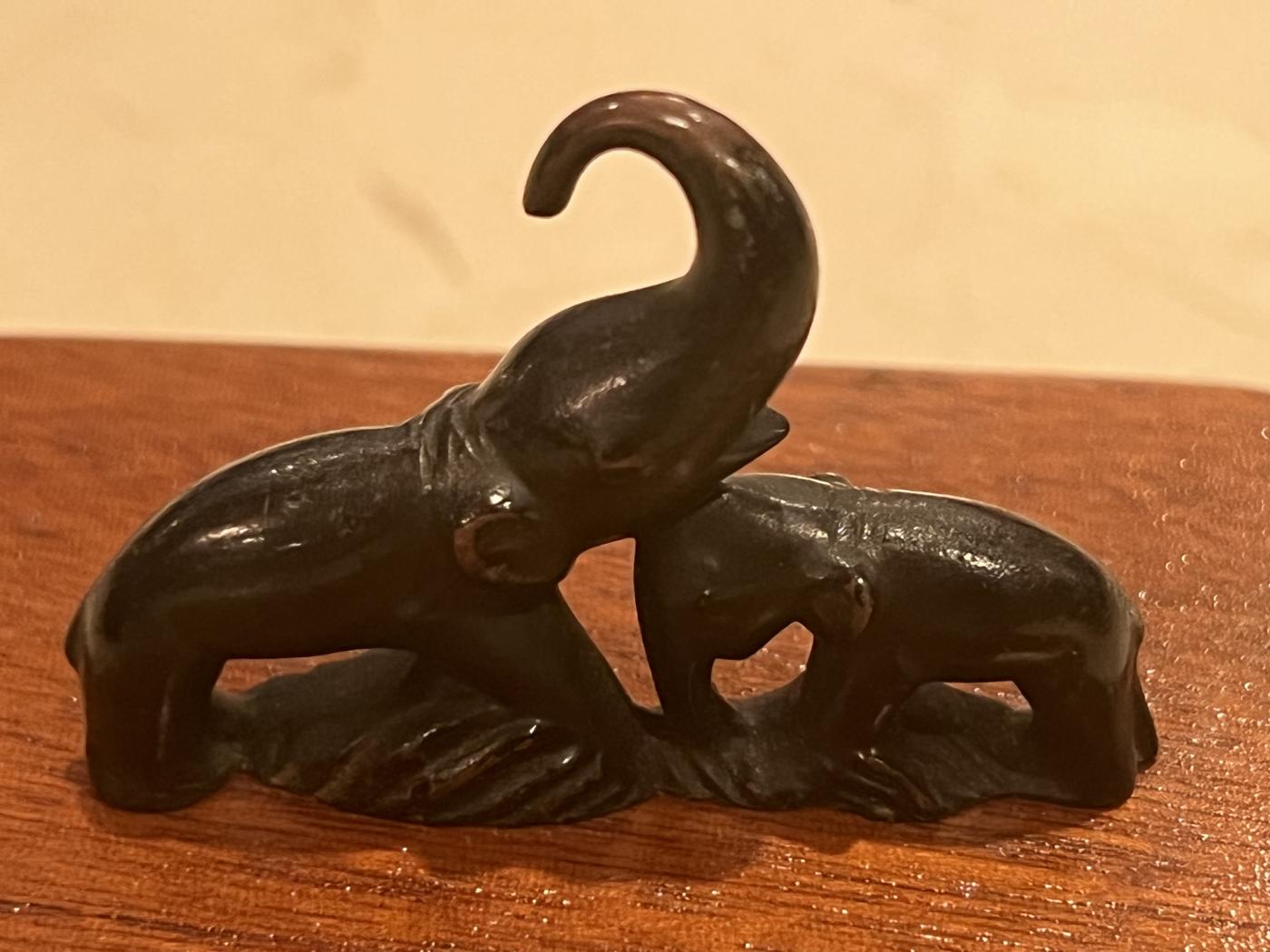 Karl Hagenauer - AUSTRIAN ART DECO ELEPHANT BRONZE AND WOOD BOX