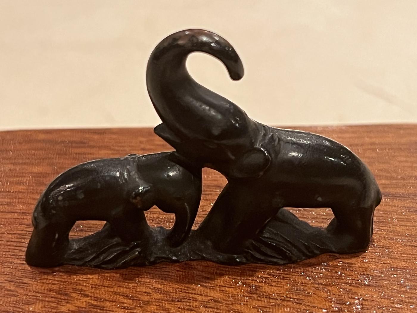 Karl Hagenauer - AUSTRIAN ART DECO ELEPHANT BRONZE AND WOOD BOX