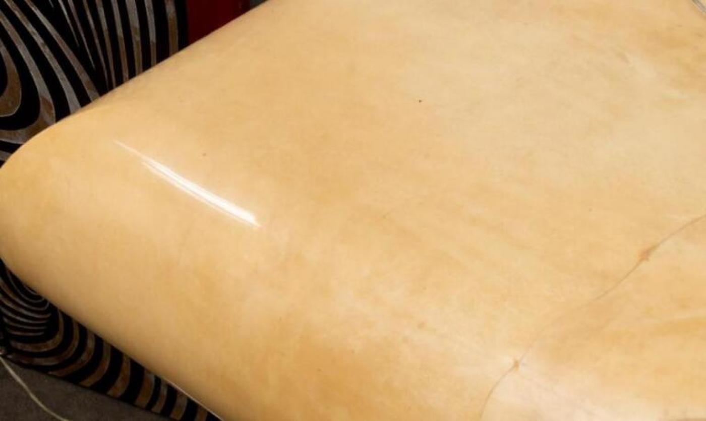 Karl Springer - Huge Karl Springer Mid Century Modern Pig Skin ...