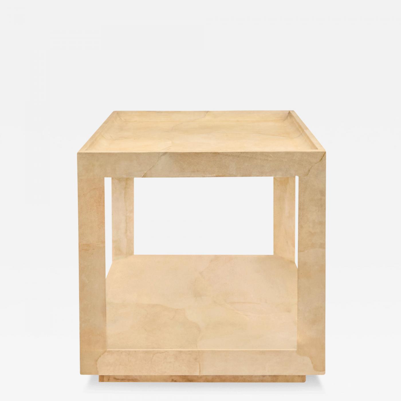 Karl Springer - Karl Spinger "Tray Top Side Table" In Lacquered ...