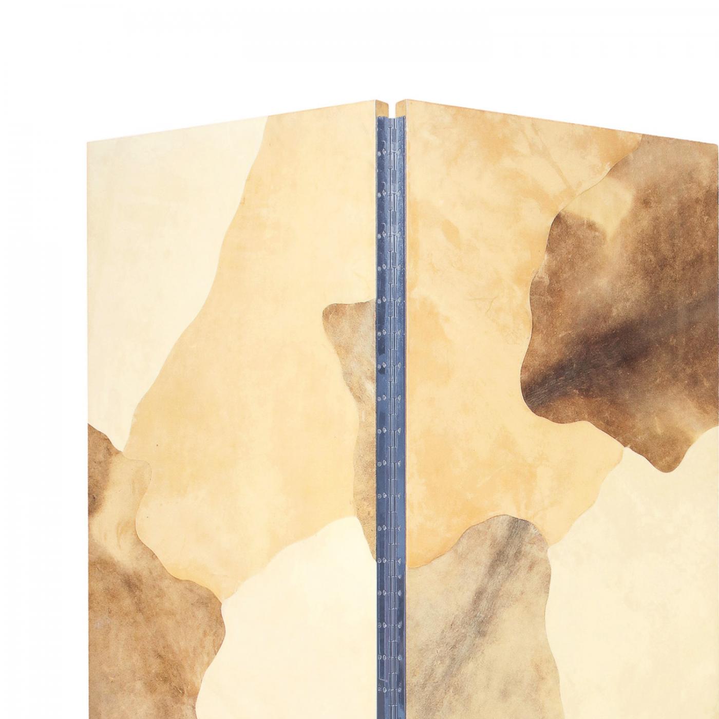 Karl Springer - Karl Springer 3 Panel Screen in Lacquered Goatskin 1970s