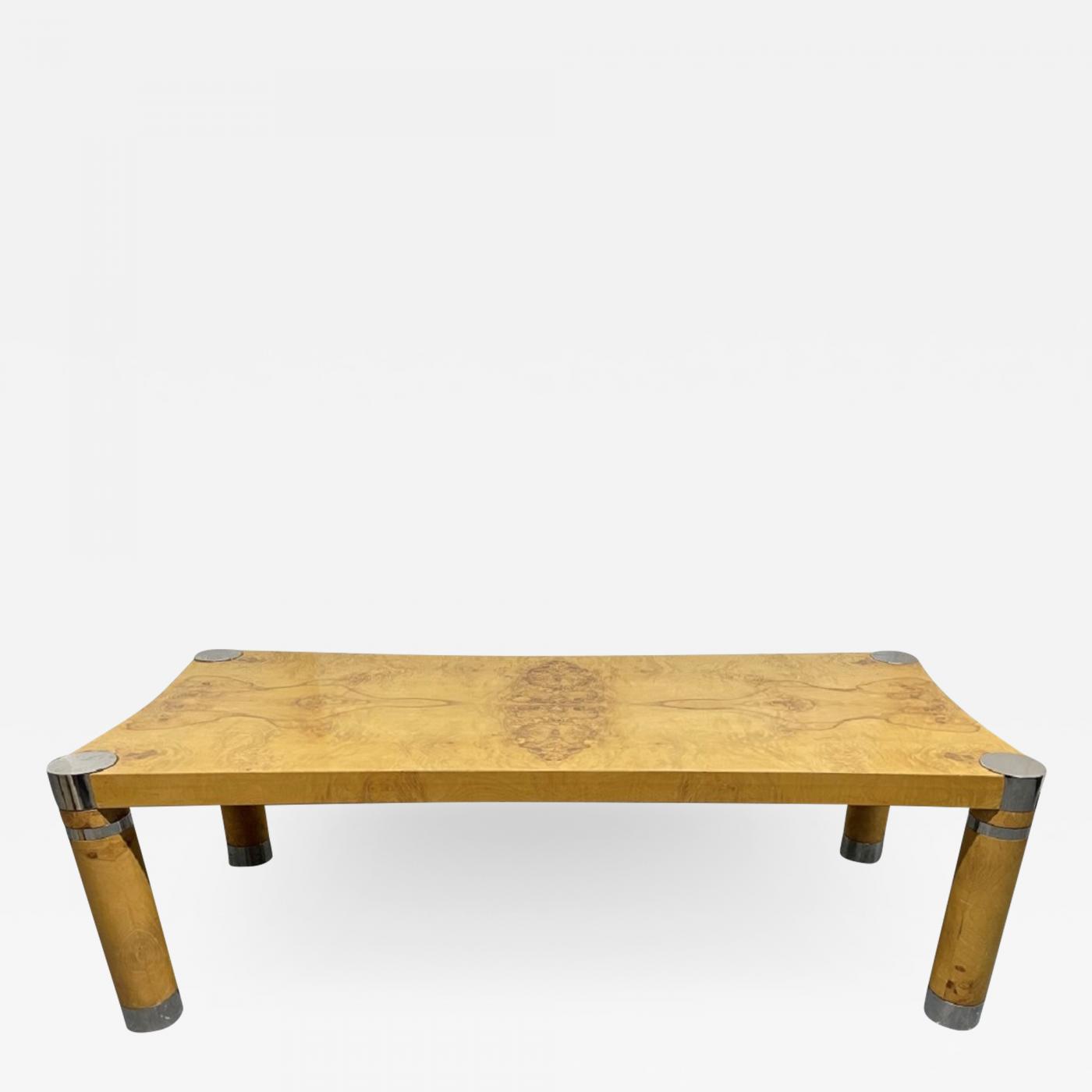 Karl Springer - Karl Springer Burl Olivewood Coffee Table