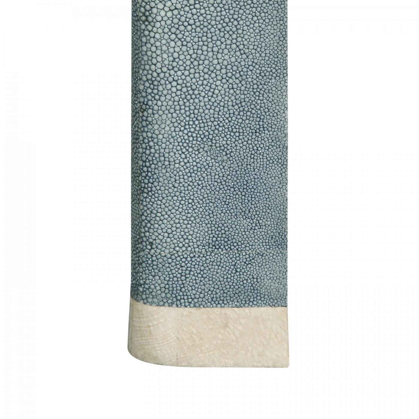 Karl Springer - Karl Springer End Tables in Shagreen with Bone Inlays ...