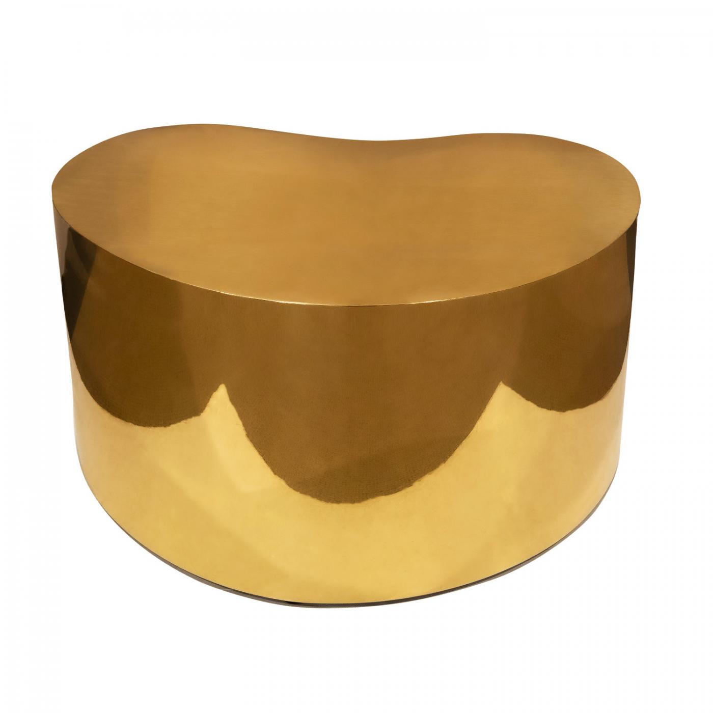 Karl Springer - Karl Springer Iconic "Free Form Table" in Polished Gold ...